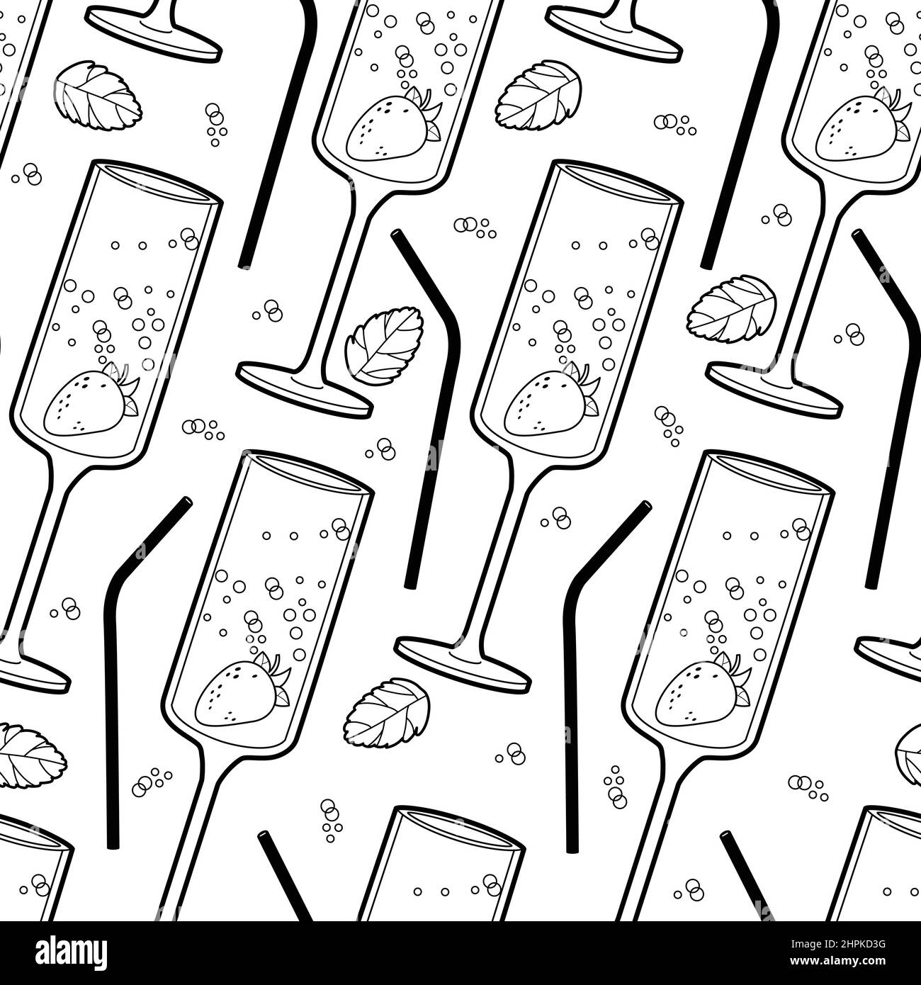 Vector bar cocktail and drink seamless pattern Stock Vector Image & Art ...