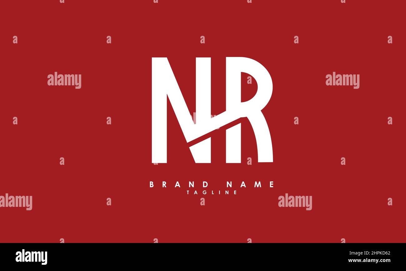 Alphabet letters Initials Monogram logo NR, RN, N and R Stock Vector ...