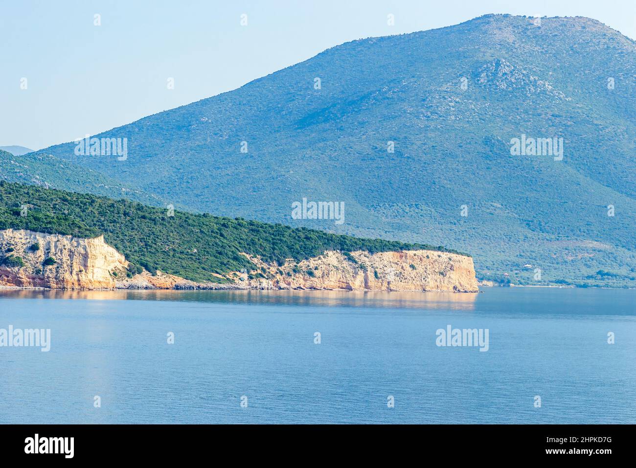 Panorama of the tourist island of Skiathos in Greece Stock Photo - Alamy