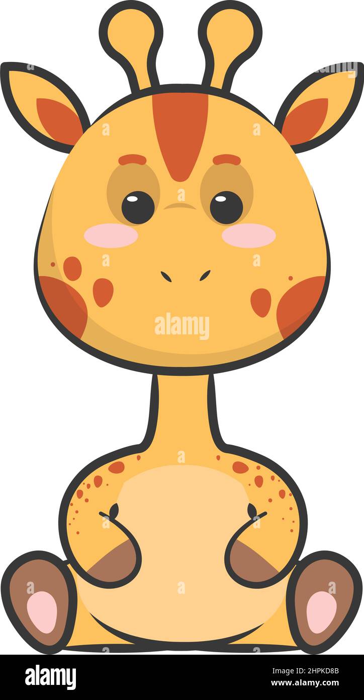 Giraffe kawaii Cut Out Stock Images & Pictures - Alamy