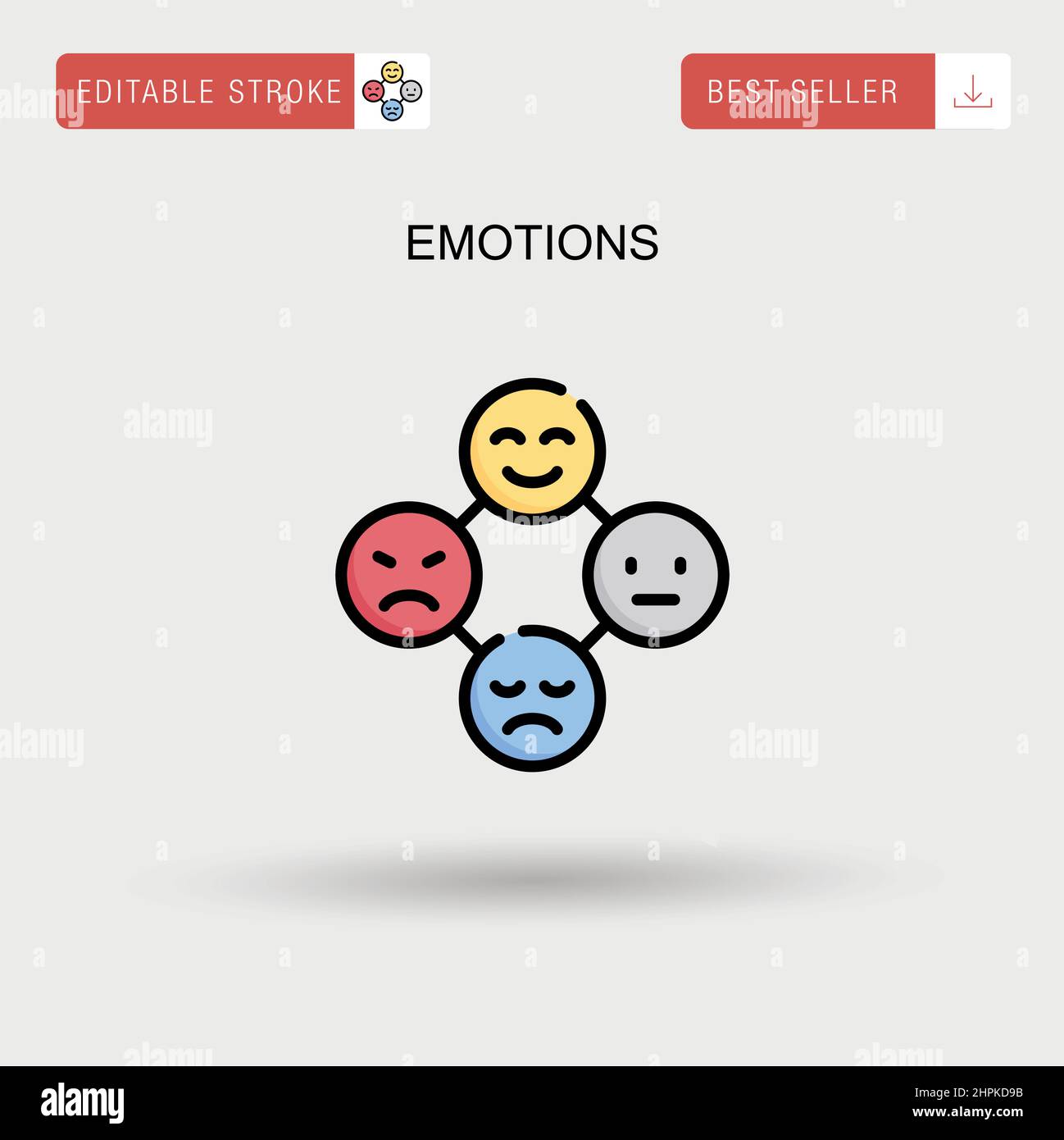 People emotions concept happy Stock Vector Images - Alamy
