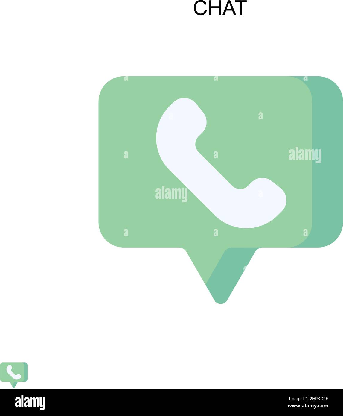 Chat Simple vector icon. Illustration symbol design template for web ...