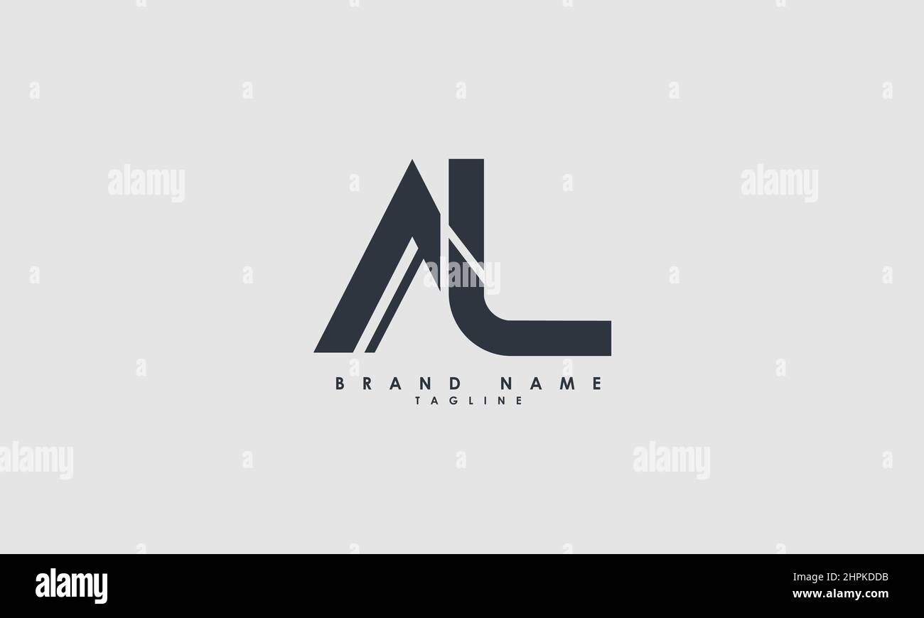 Alphabet letters Initials Monogram logo LA, AL, A and L Stock Vector ...