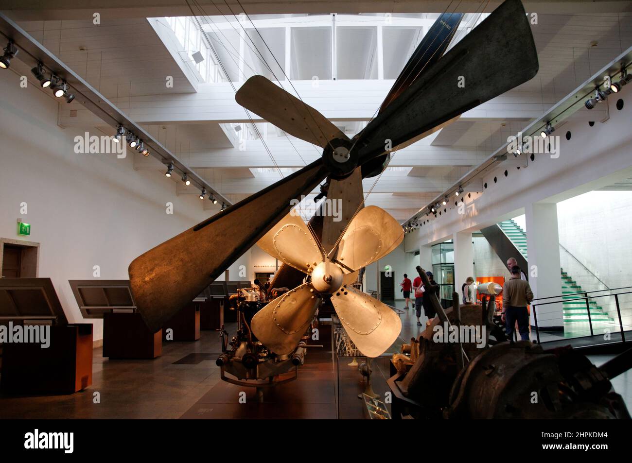 Airship propeller, Zeppelin Museum, Friedrichshafen, Baden-WŸrttemberg ...