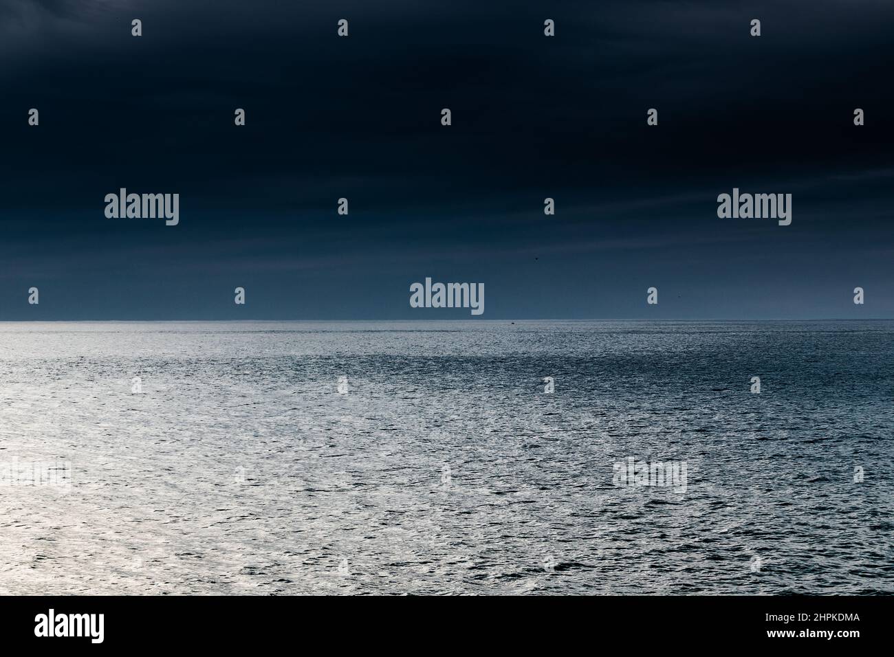 Minimal blue seascape background hi-res stock photography and images ...