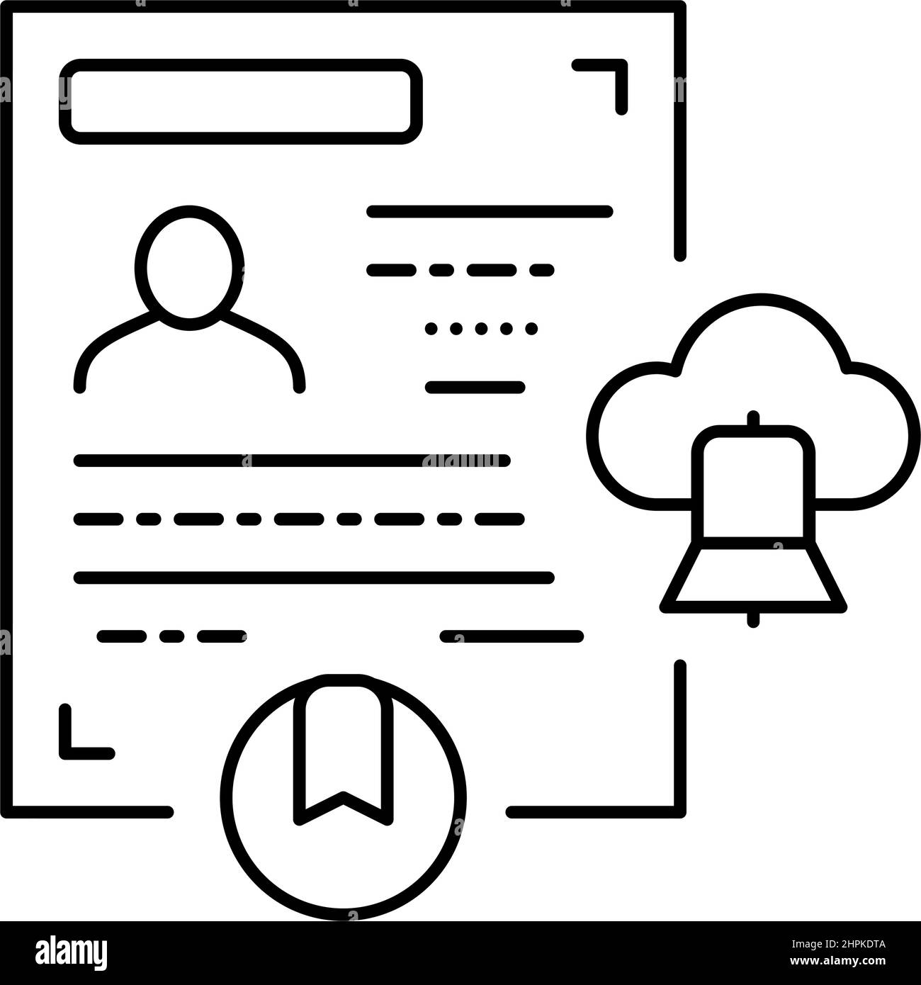 religious visa line icon vector illustration Stock Vector Image & Art ...