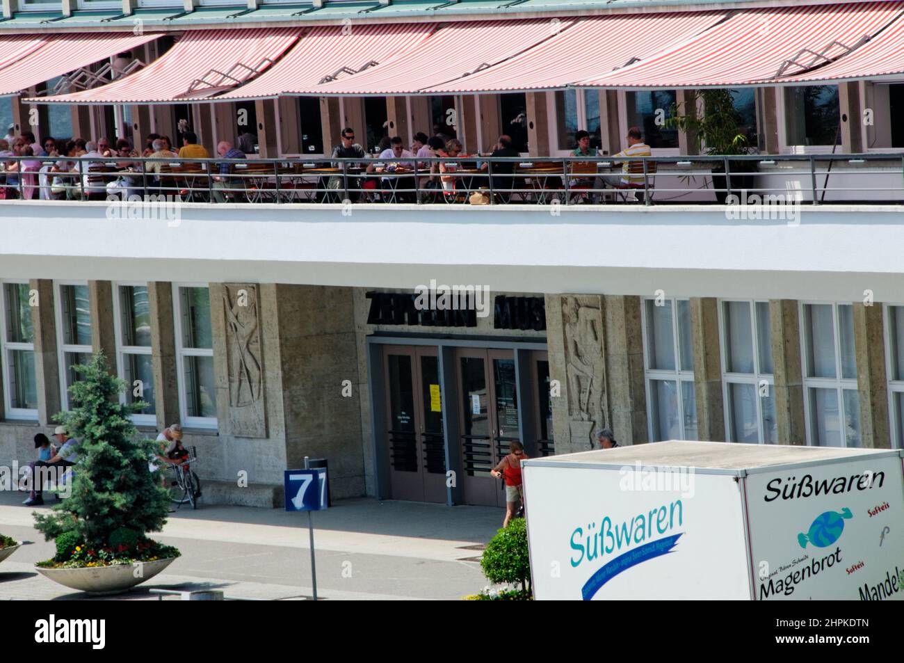 Zeppelin Museum entrance, Friedrichshafen, Baden-WŸrttemberg, Germany ...