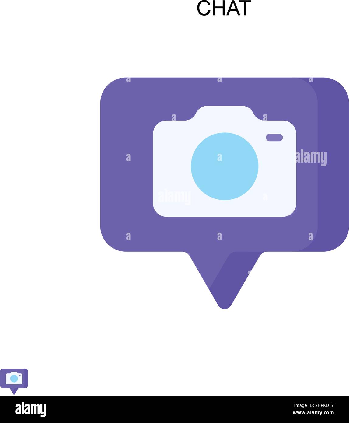 Chat Simple vector icon. Illustration symbol design template for web ...