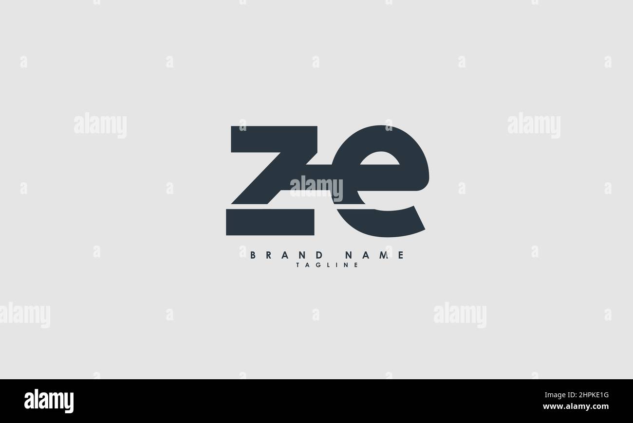 Alphabet letters Initials Monogram logo EZ, ZE, E and Z Stock Vector Image & Art - Alamy