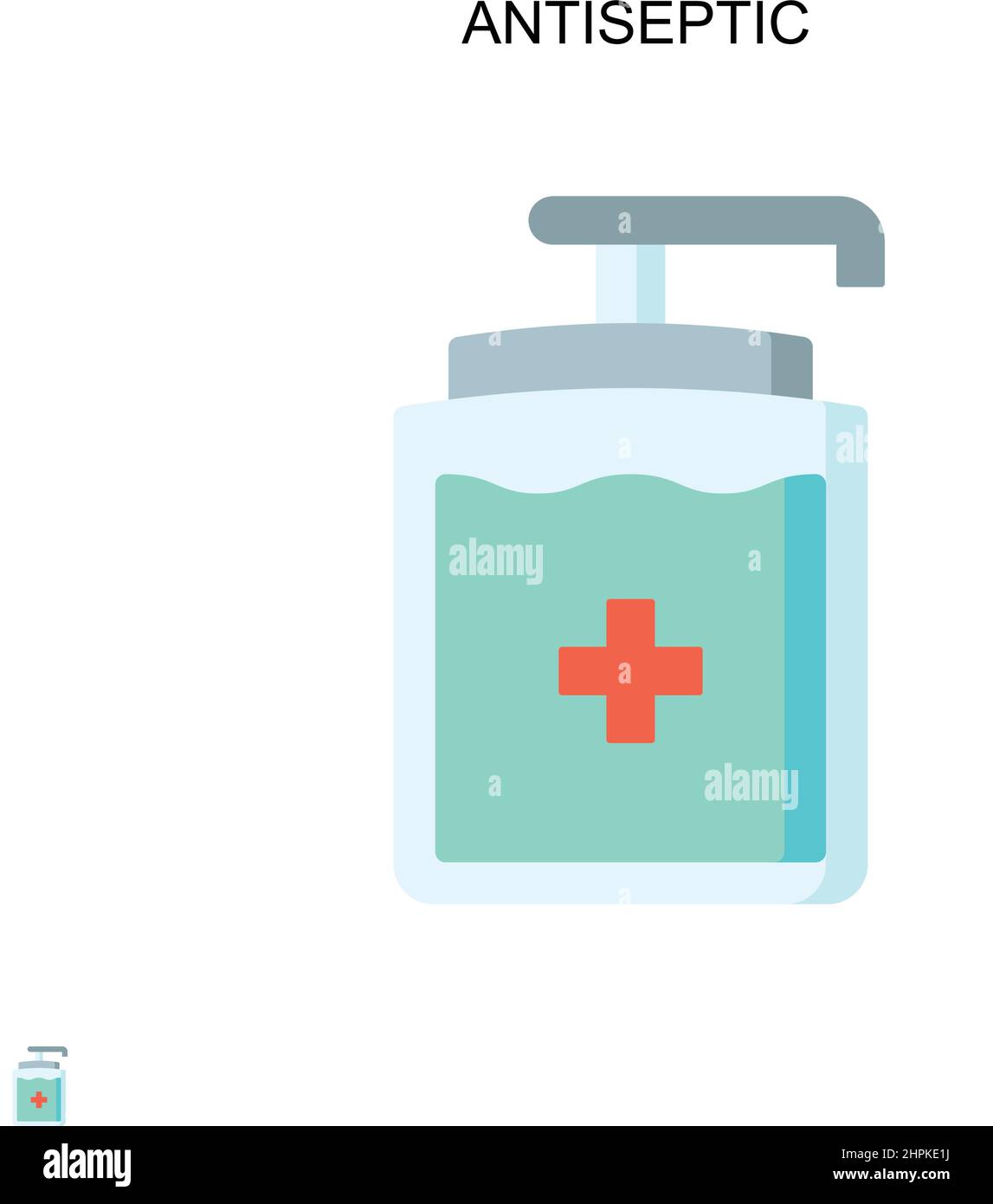 Antiseptic Simple vector icon. Illustration symbol design template for ...