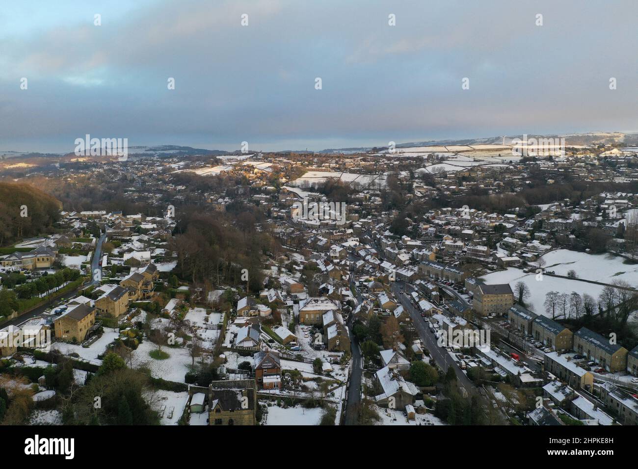 Holmfirth; West Yorkshire; Market Town; Pennines; wintery; weather ...