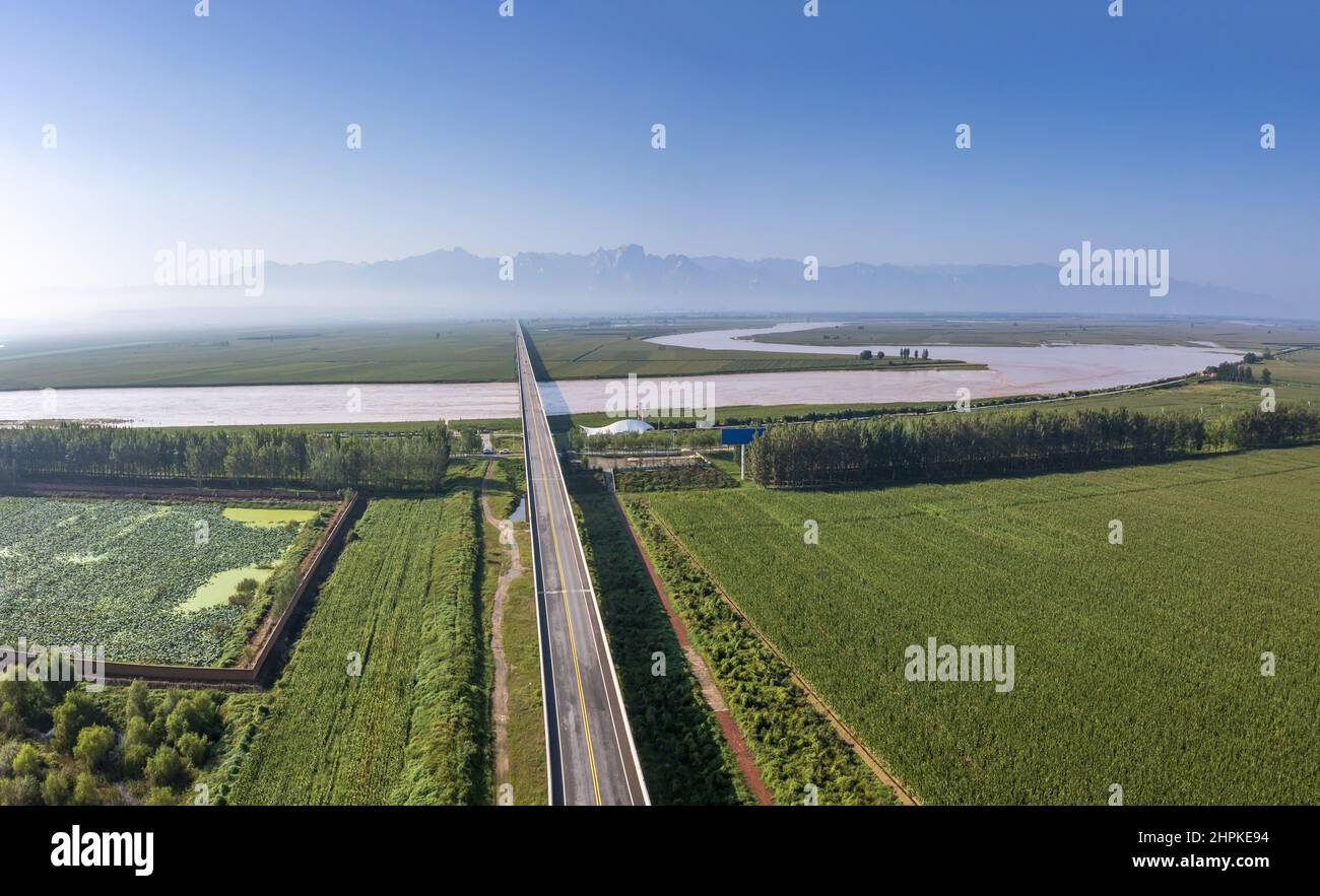 Shaanxi province along the yellow tourist highway on the southern tip ...