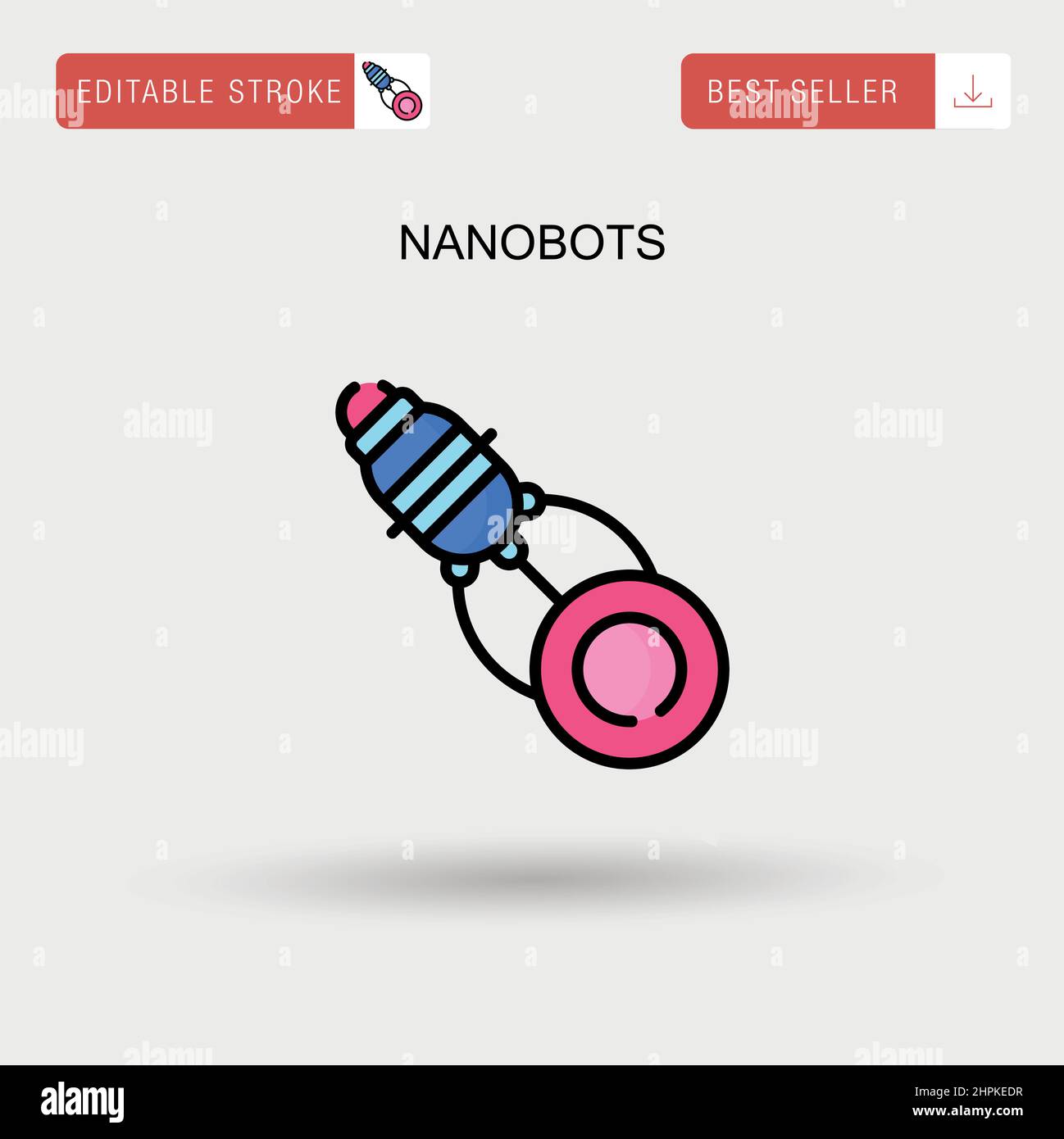 Nanobots Simple vector icon Stock Vector Image & Art - Alamy