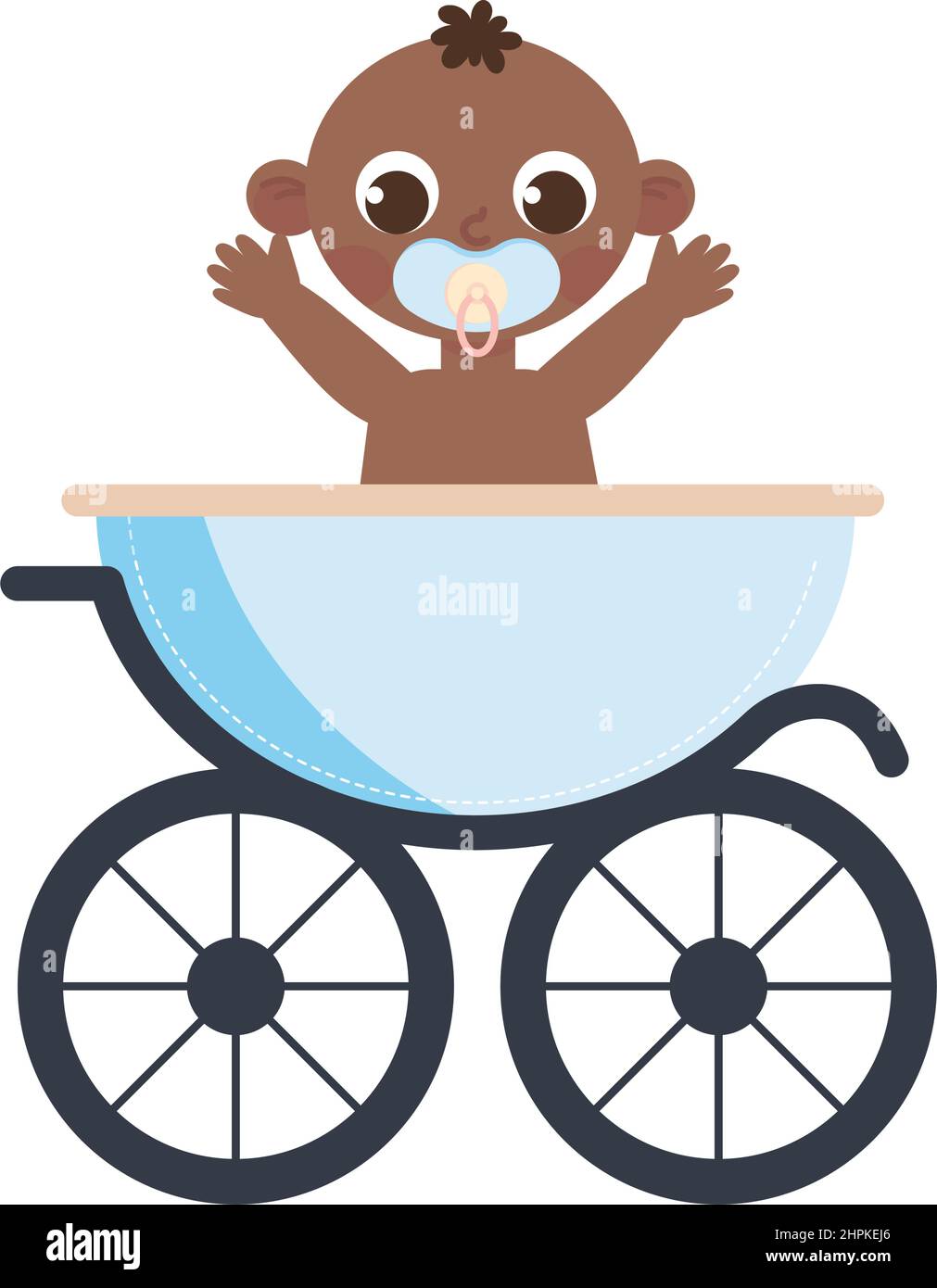 Baby boy pacifier in Cut Out Stock Images & Pictures - Alamy