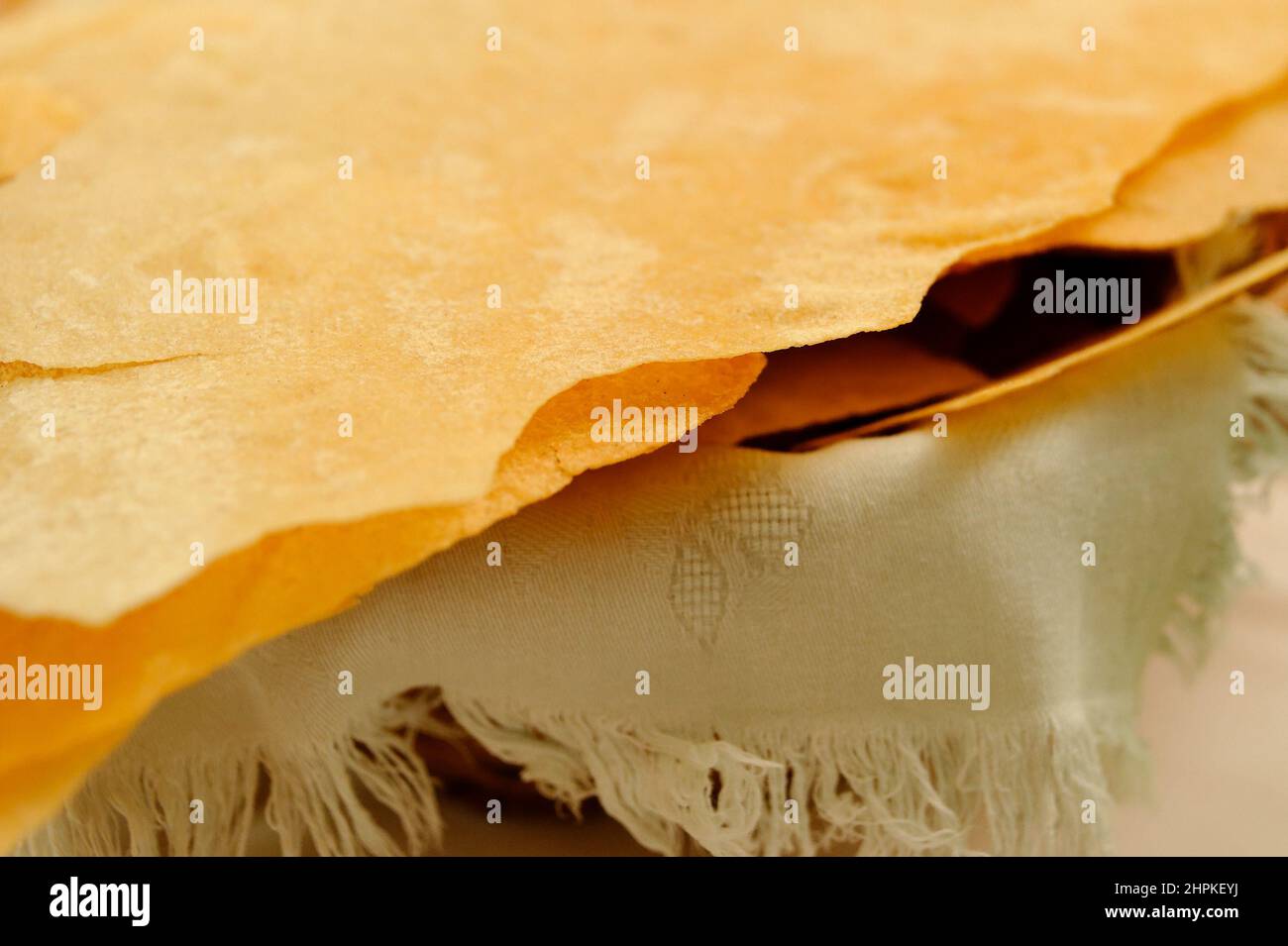 Pane carasau typical Sardinian bread, Carasau, Sardinia,Italy Stock ...