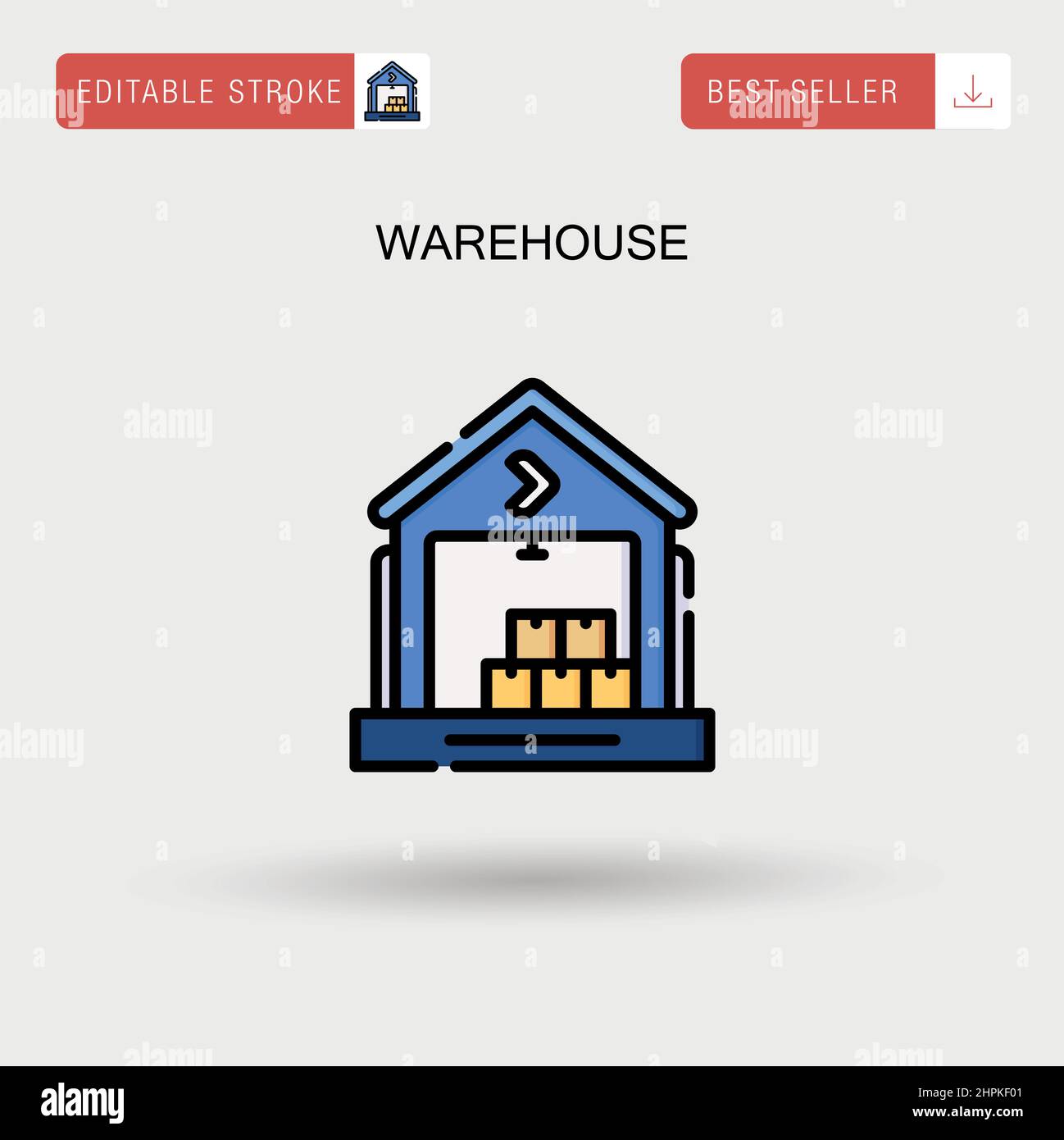 Warehouse building logistic icon hi-res stock photography and images ...