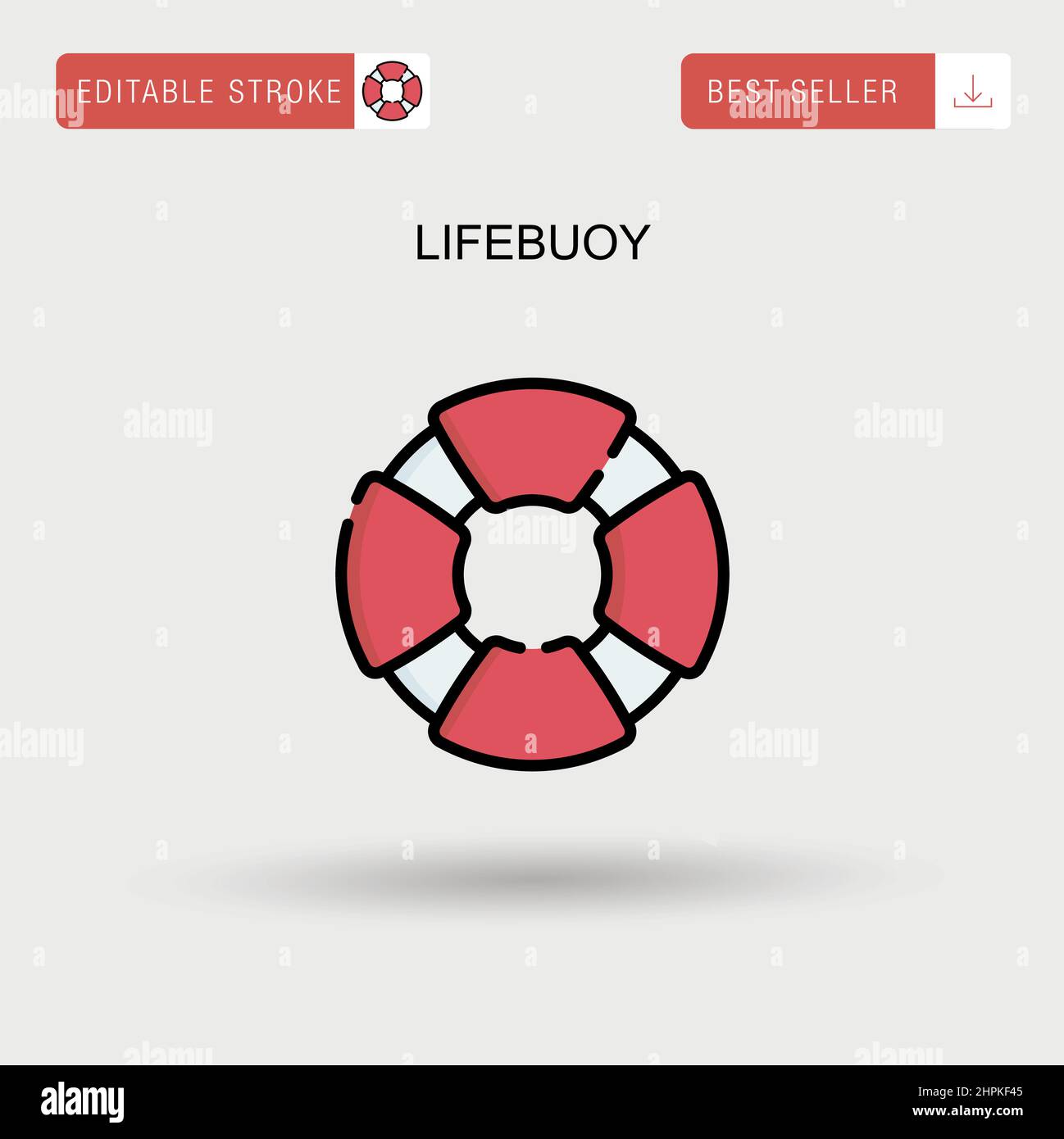 Lifebuoy Simple vector icon Stock Vector Image & Art - Alamy