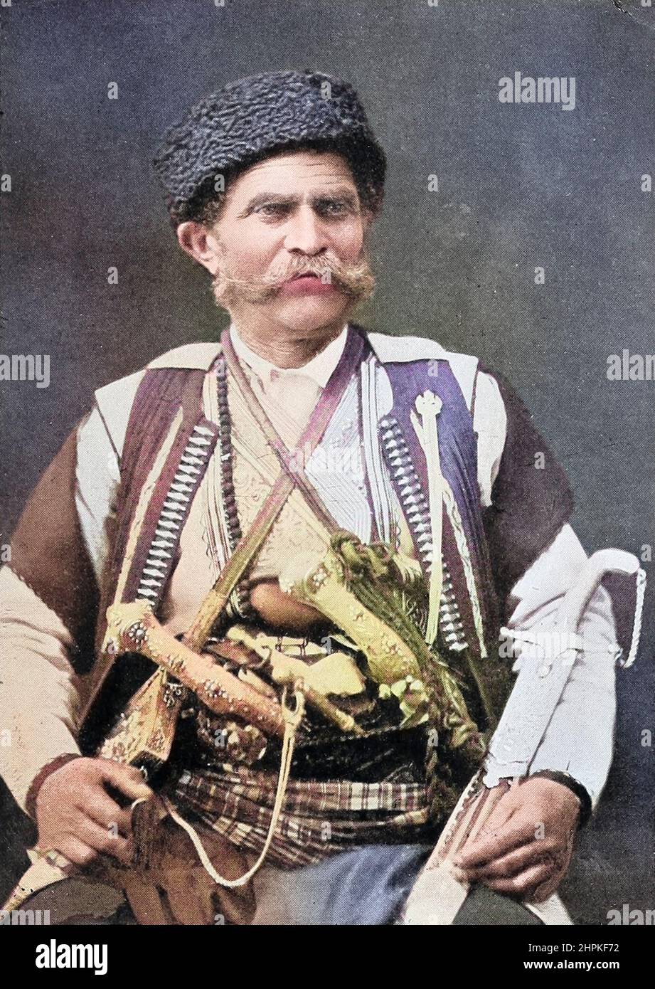 Machine Colorized A Montenegrin Man from the book ' The living races of ...