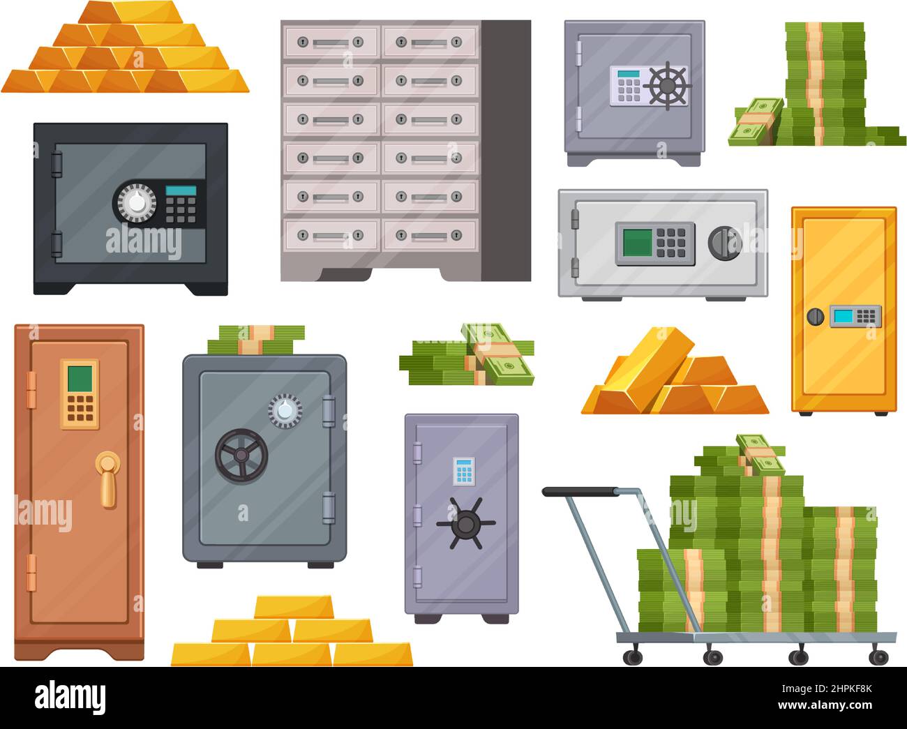 Bank vault cash Cut Out Stock Images & Pictures - Alamy