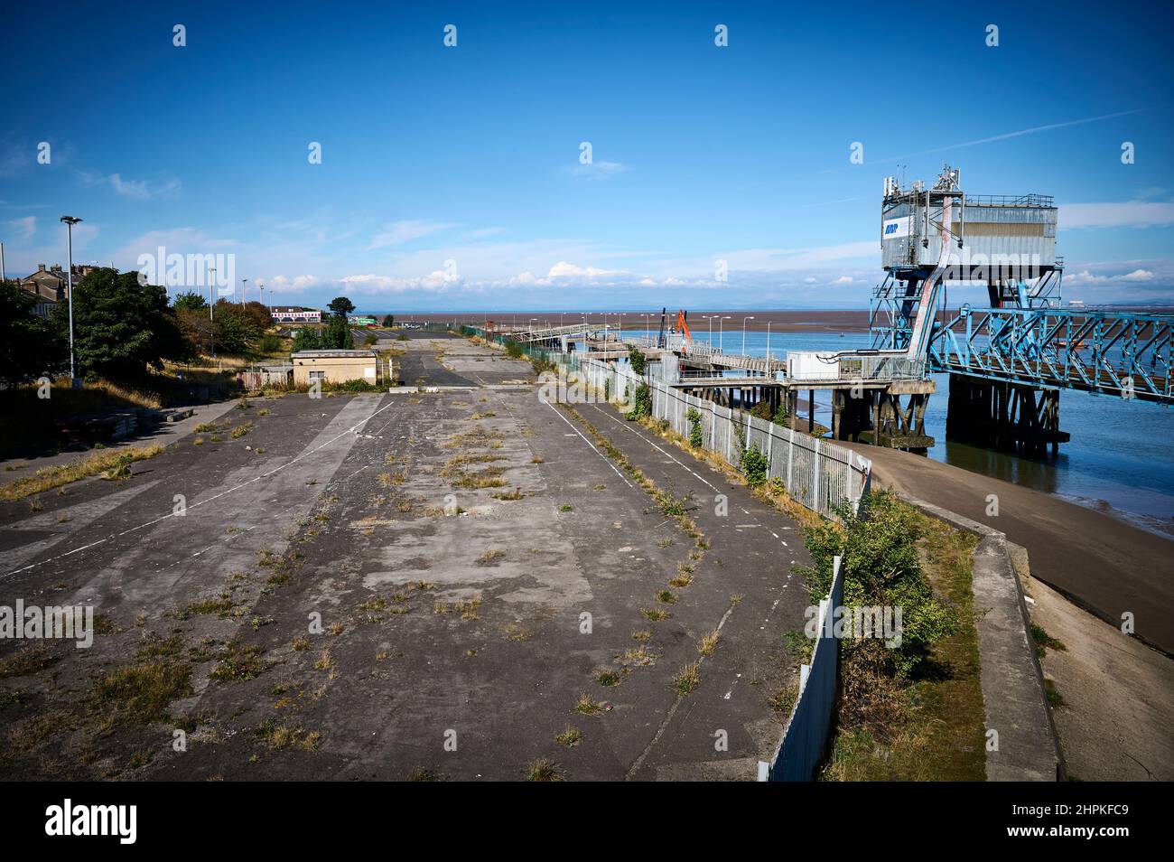 Closed down Associated British Ports Roro ferry terminal at Fleetwood ...