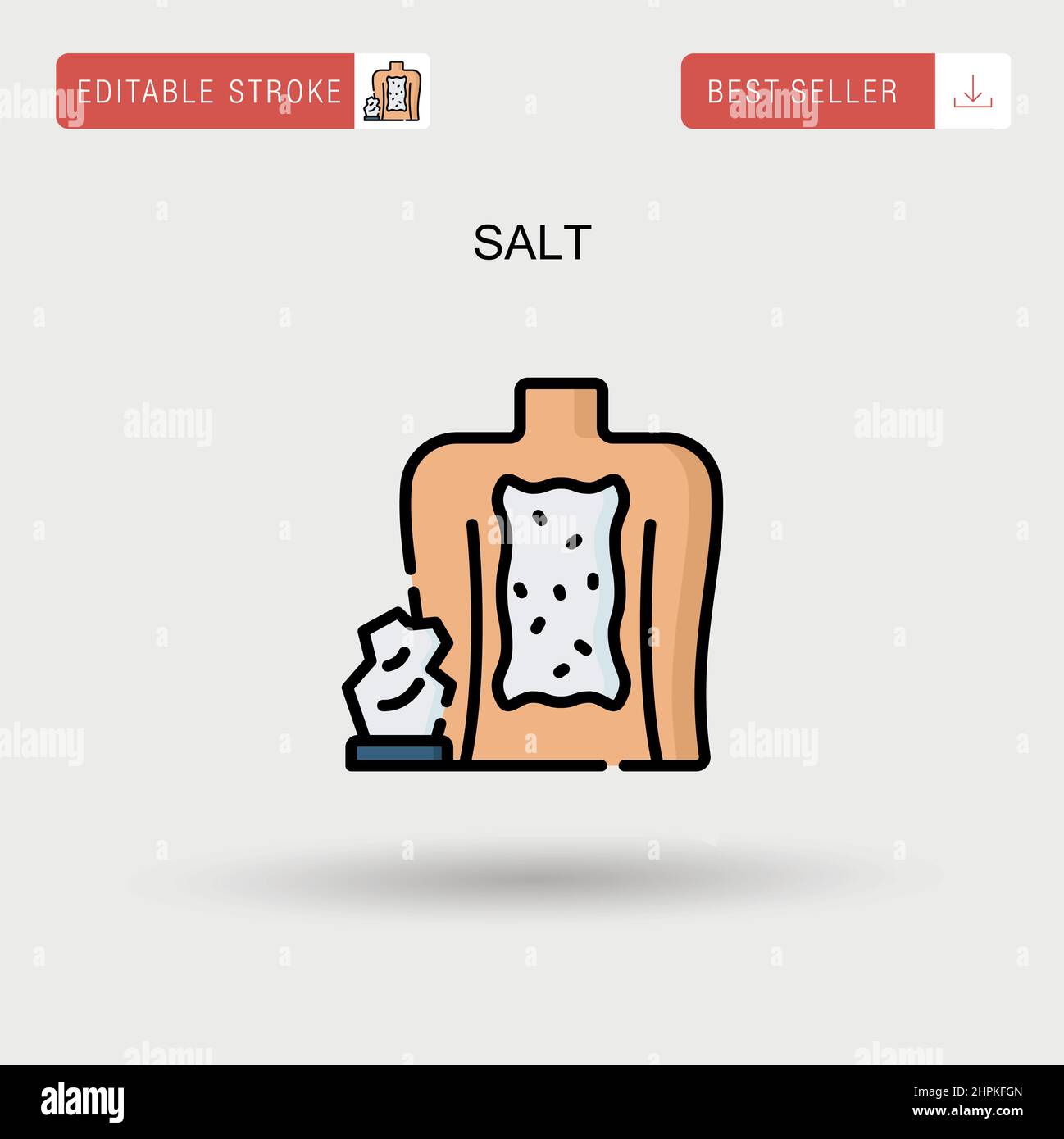 Salt Simple vector icon Stock Vector Image & Art - Alamy