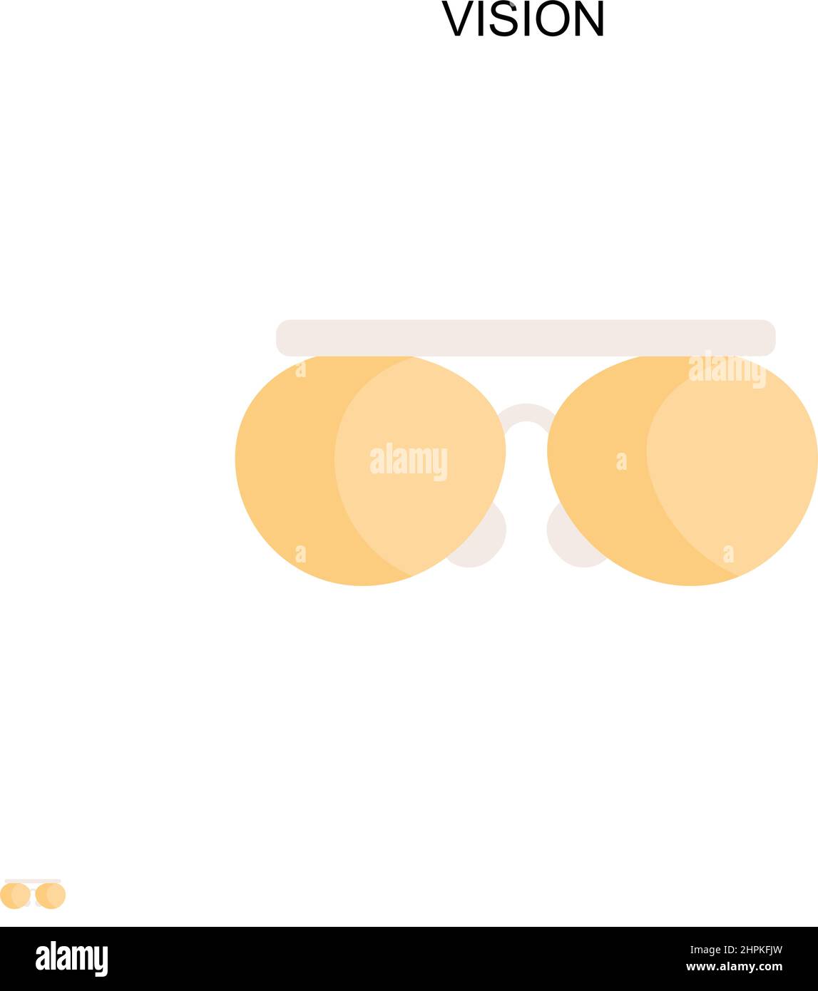 Vision Simple vector icon. Illustration symbol design template for web ...