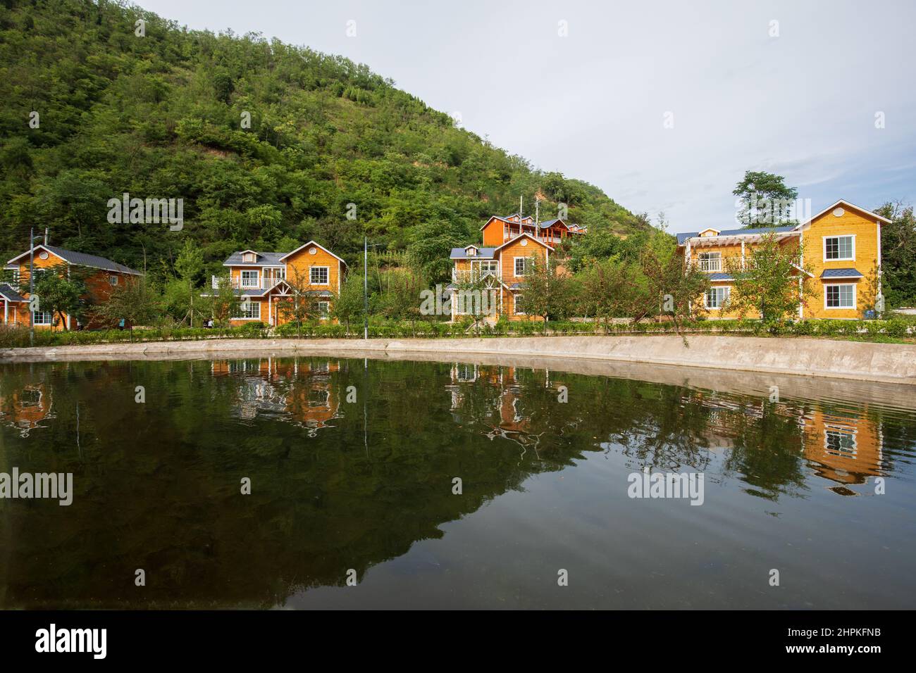 The western mountains, henan rural home stay facility Stock Photo - Alamy