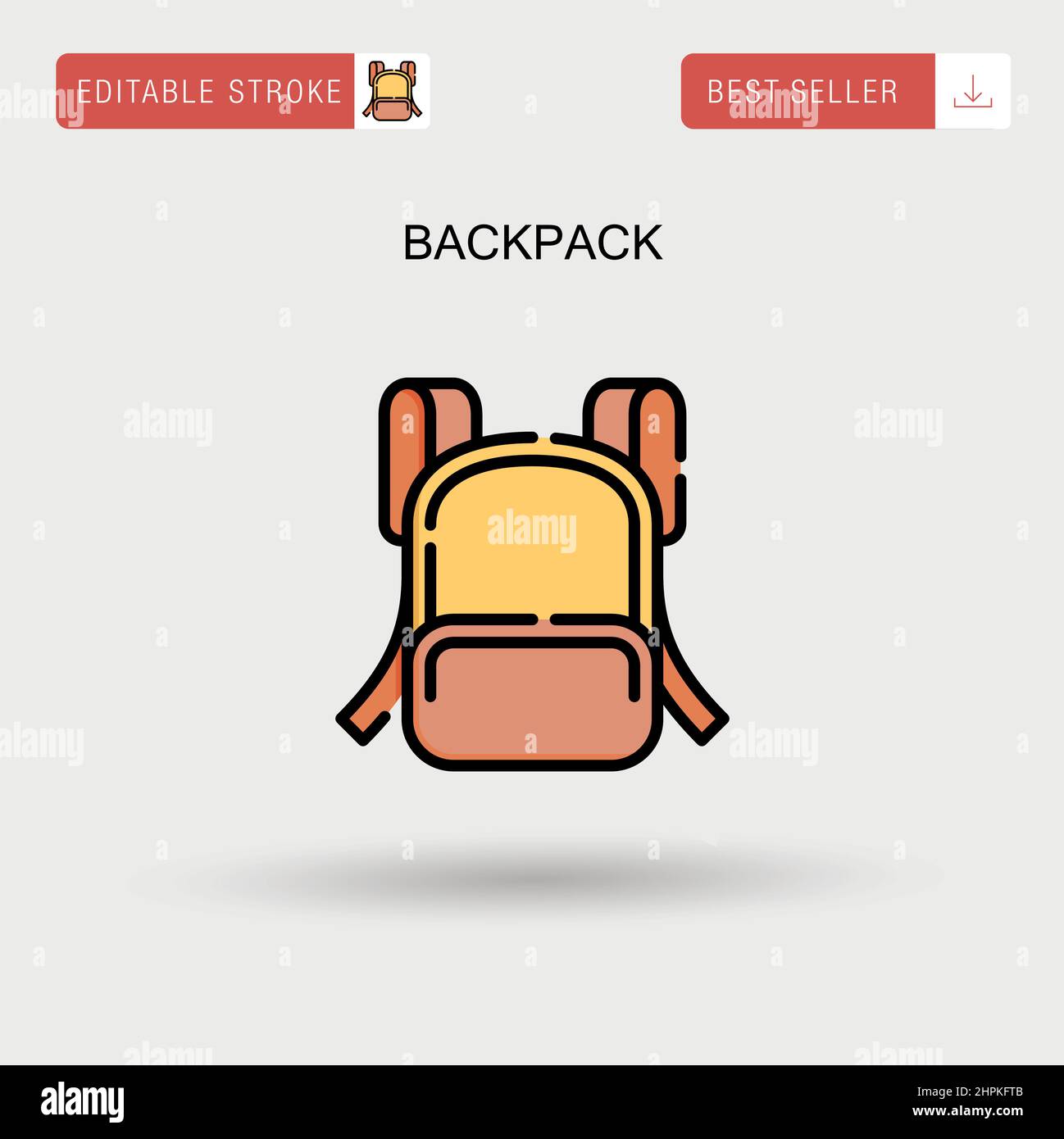White background child back pack Stock Vector Images - Alamy