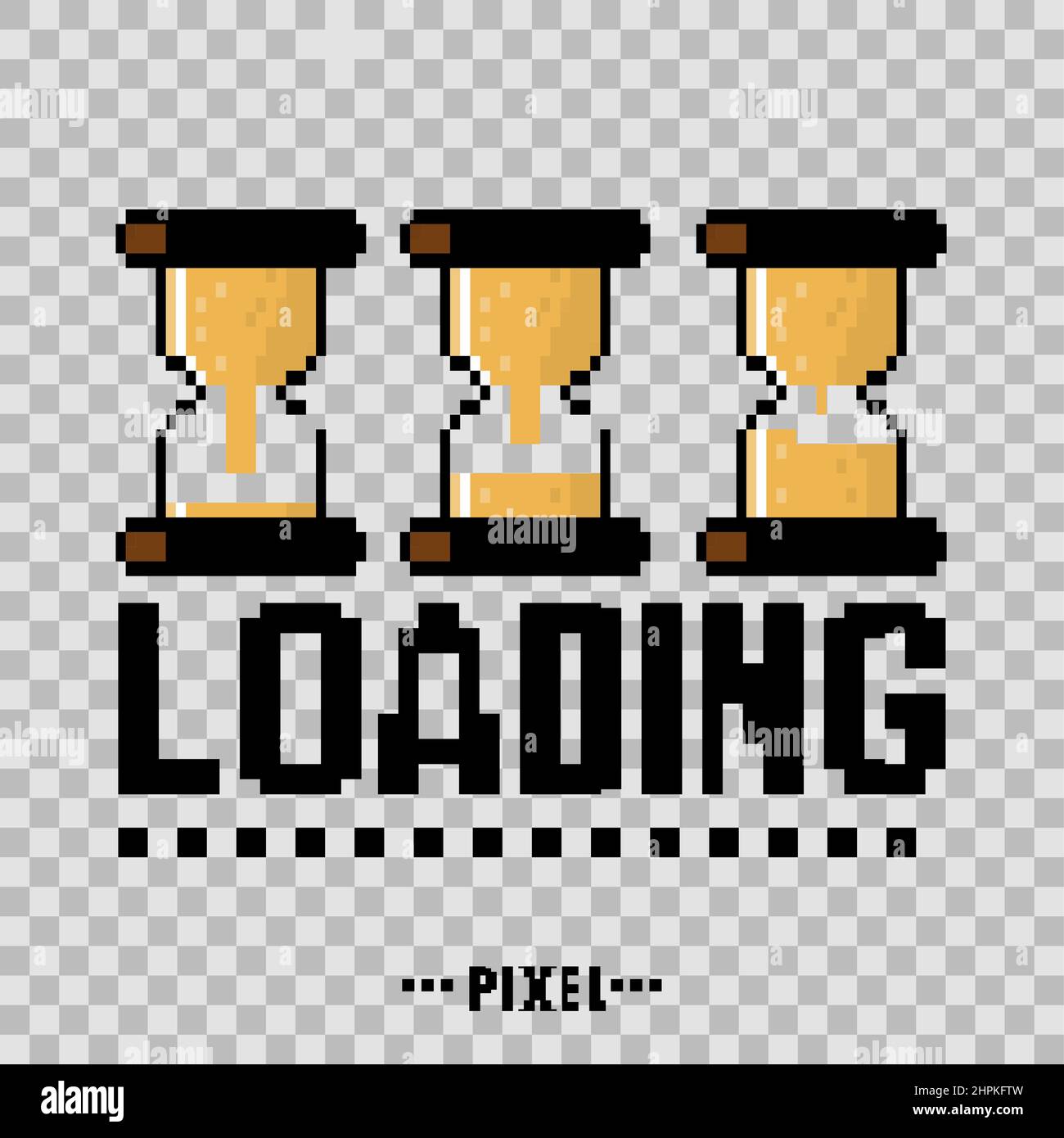 loading clock pixel Stock Vector Image & Art - Alamy