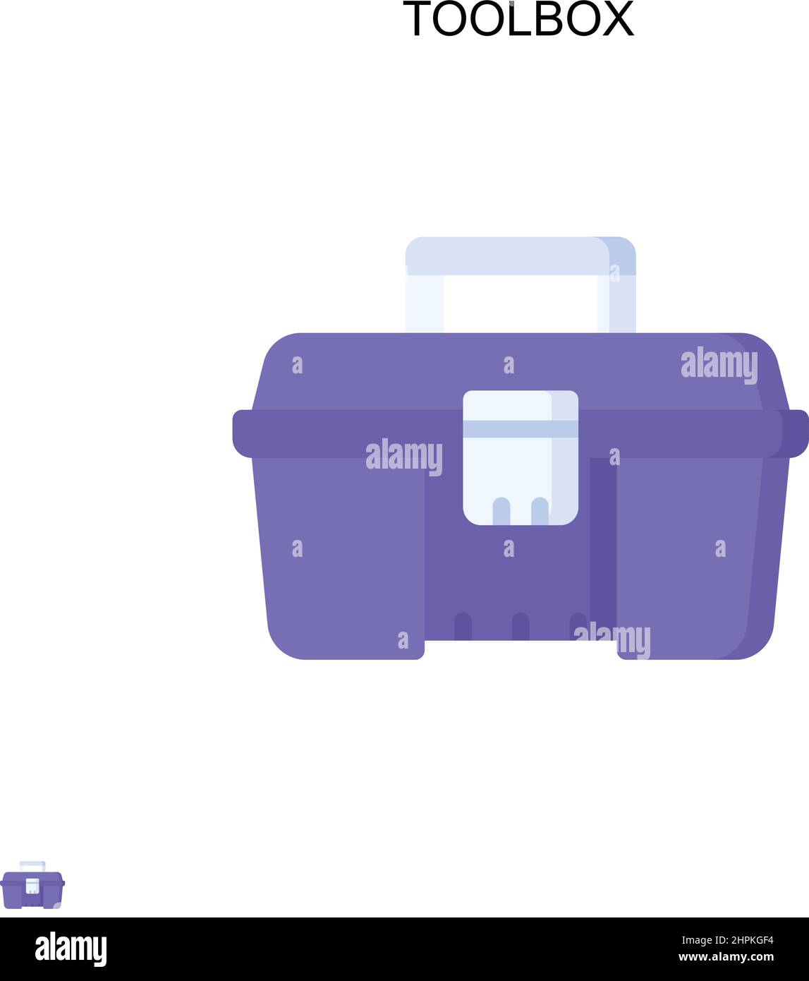 Toolbox Simple vector icon. Illustration symbol design template for web ... Toolbox Simple vector icon. Illustration symbol design template for web ...
