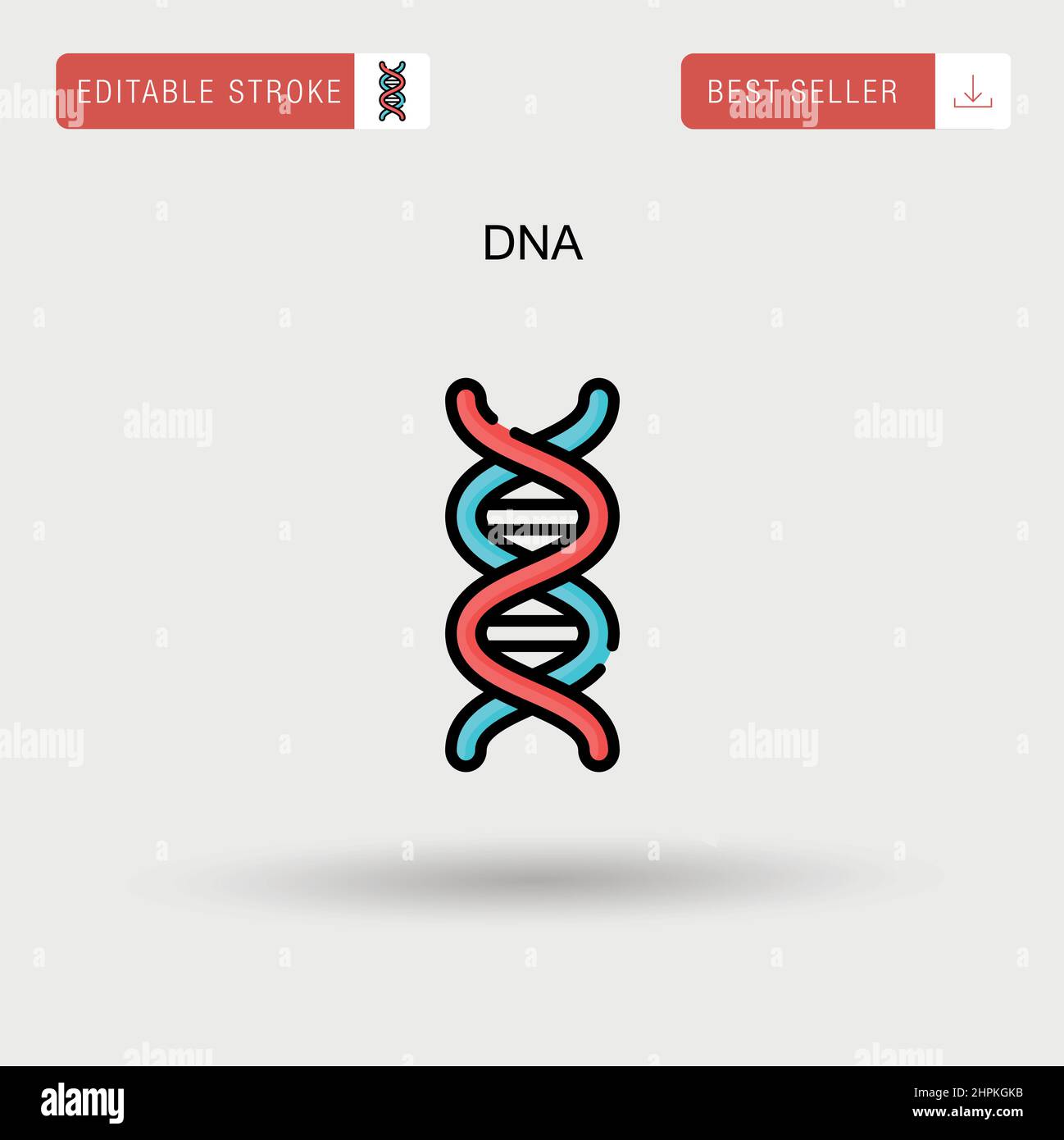 Dna concept model Stock Vector Images - Alamy