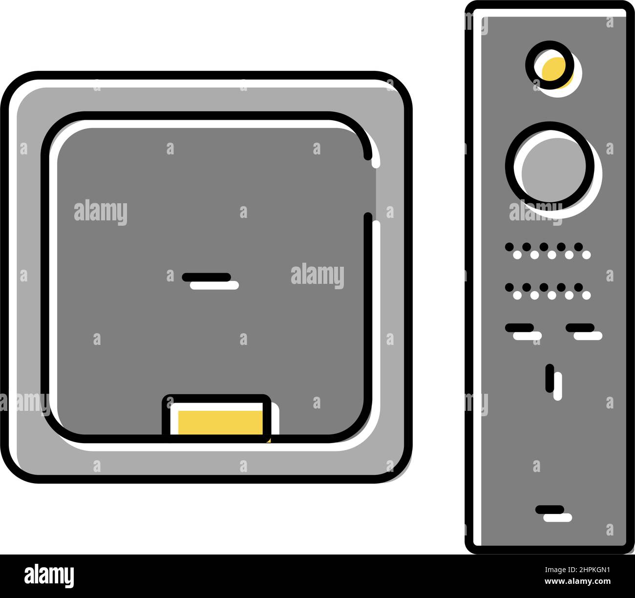 4k streaming player color icon vector illustration Stock Vector Image ...