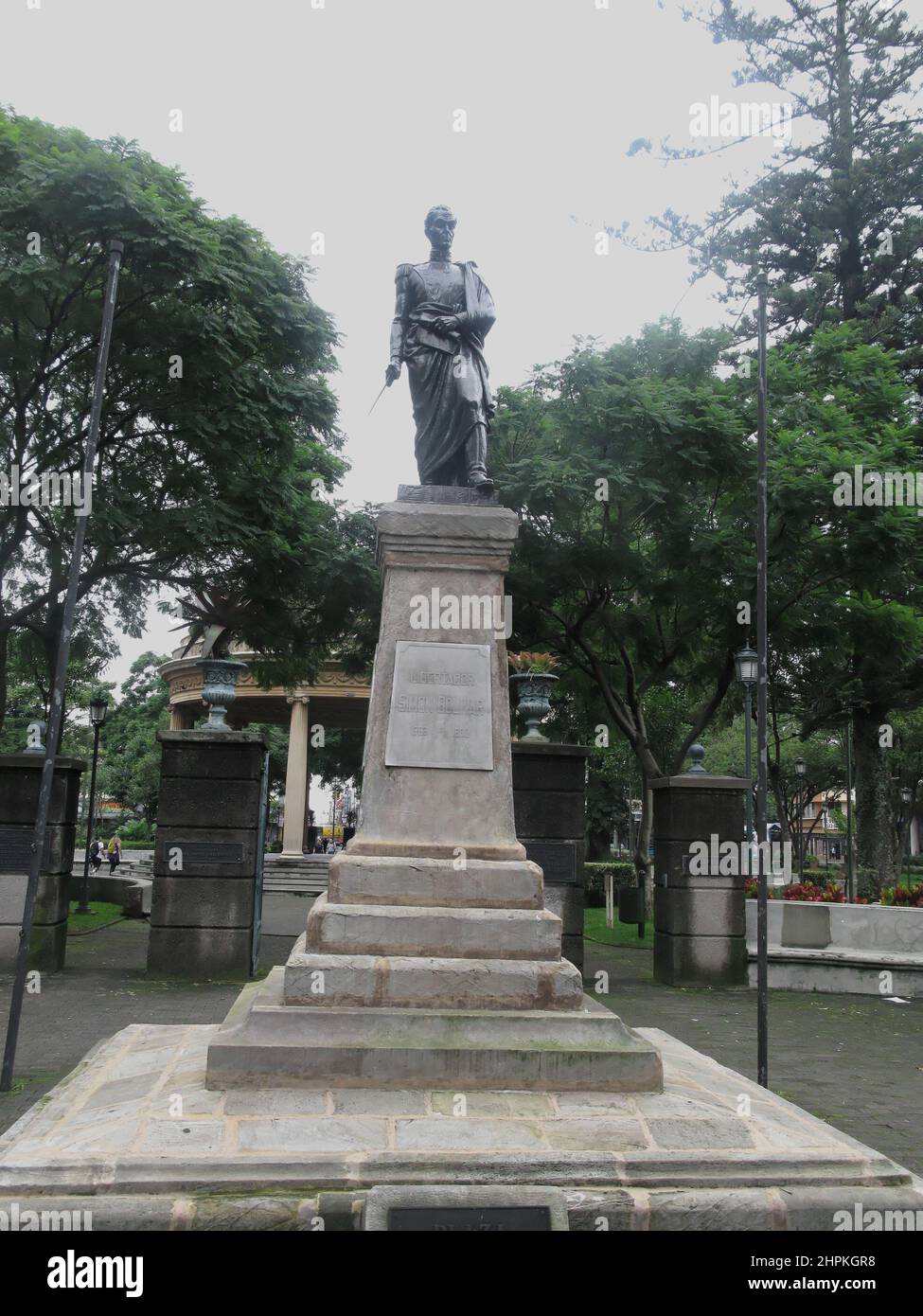 Simon Bolivar statue, Central Park, San Josè, Republic of Costa Rica ...
