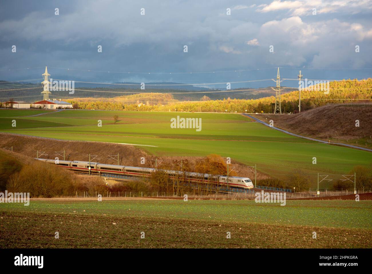 High speed train countryside hi-res stock photography and images - Alamy