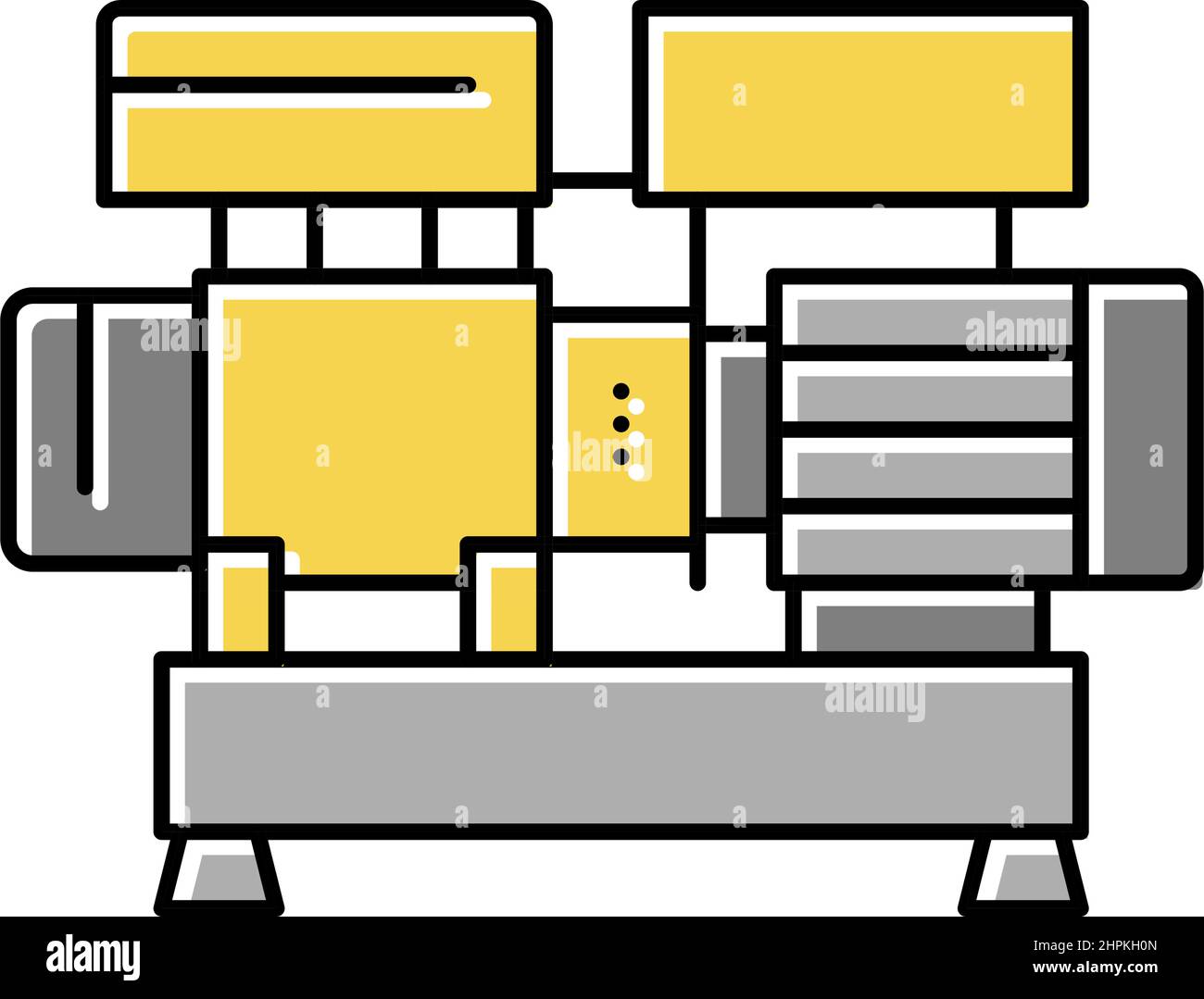 centrifugal air compressor color icon vector illustration Stock Vector ...