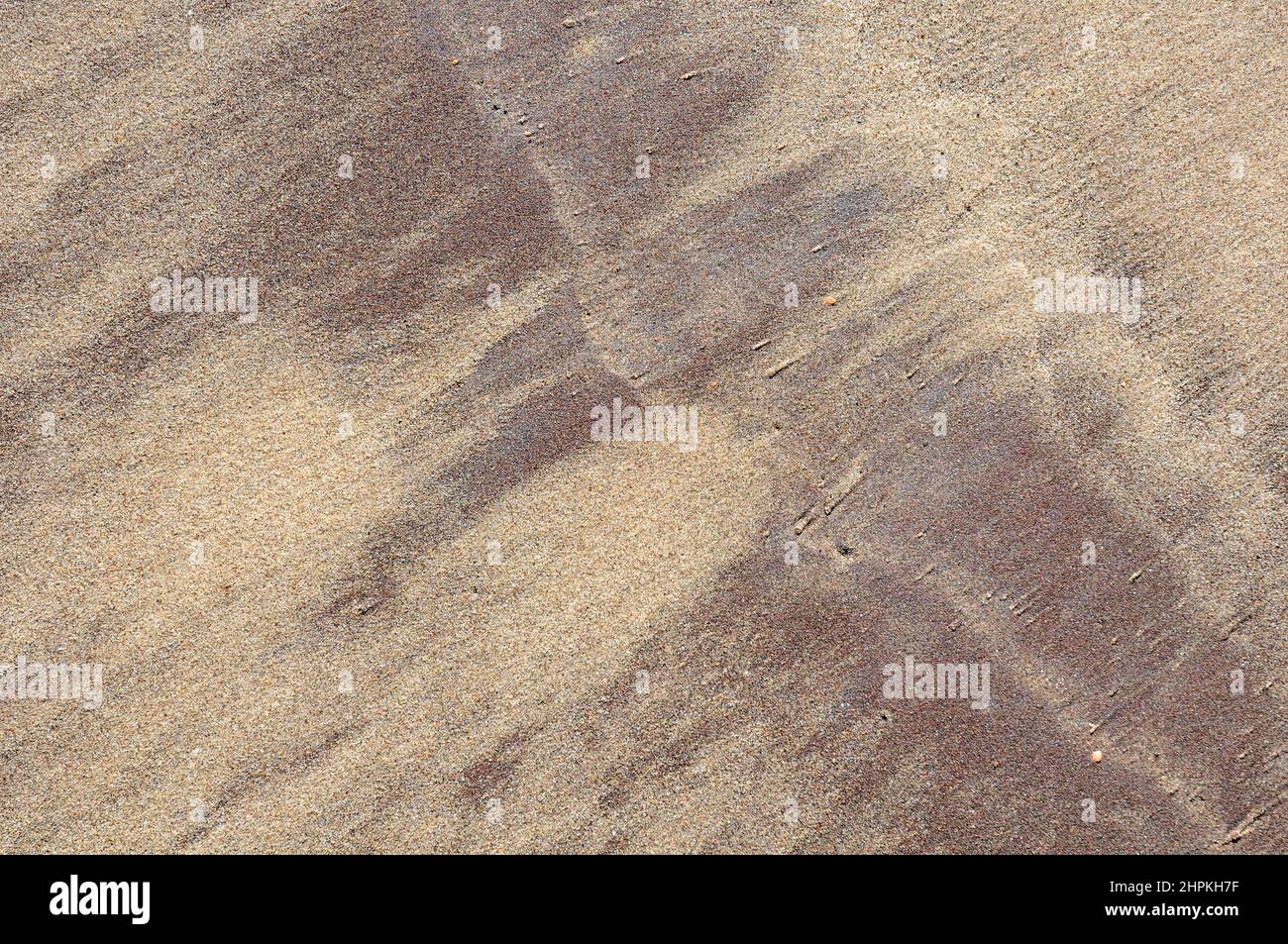 Different coloured sands on Whitby Beach. Yorkshire Stock Photo - Alamy