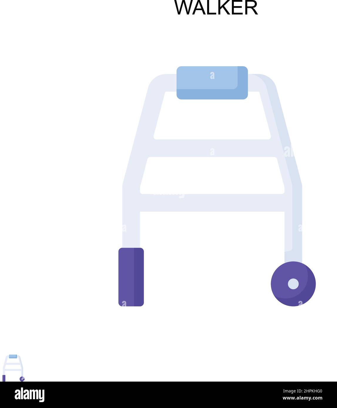 Walker Simple vector icon. Illustration symbol design template for web ...