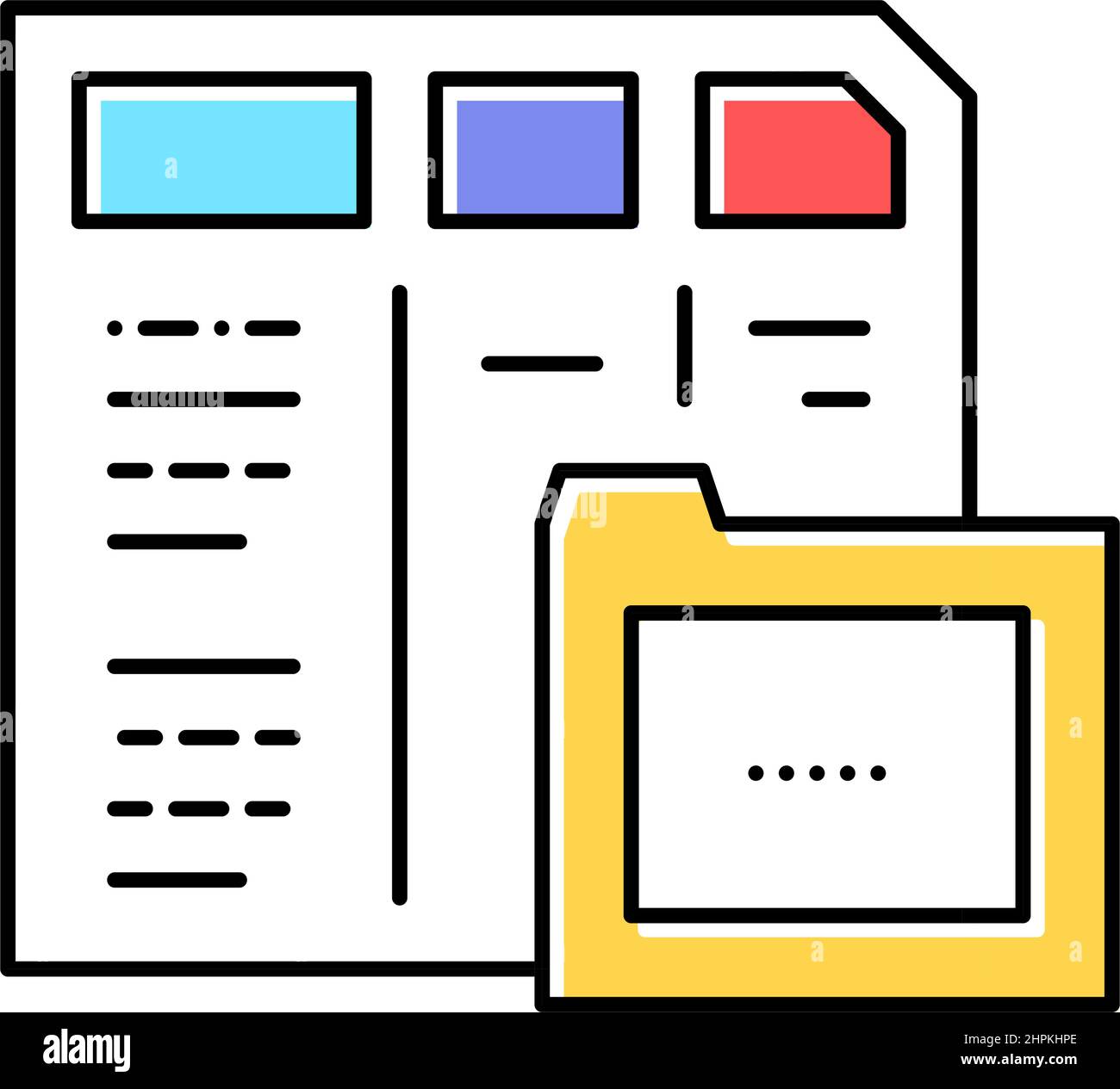 market rate infographic color icon vector illustration Stock Vector ...