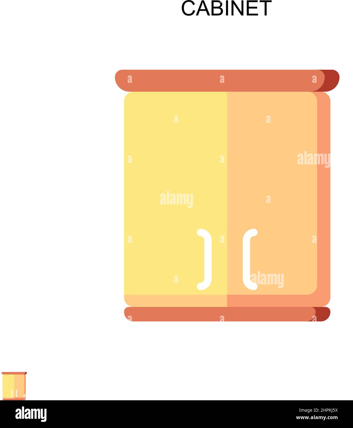 Cabinet Simple vector icon. Illustration symbol design template for web ...