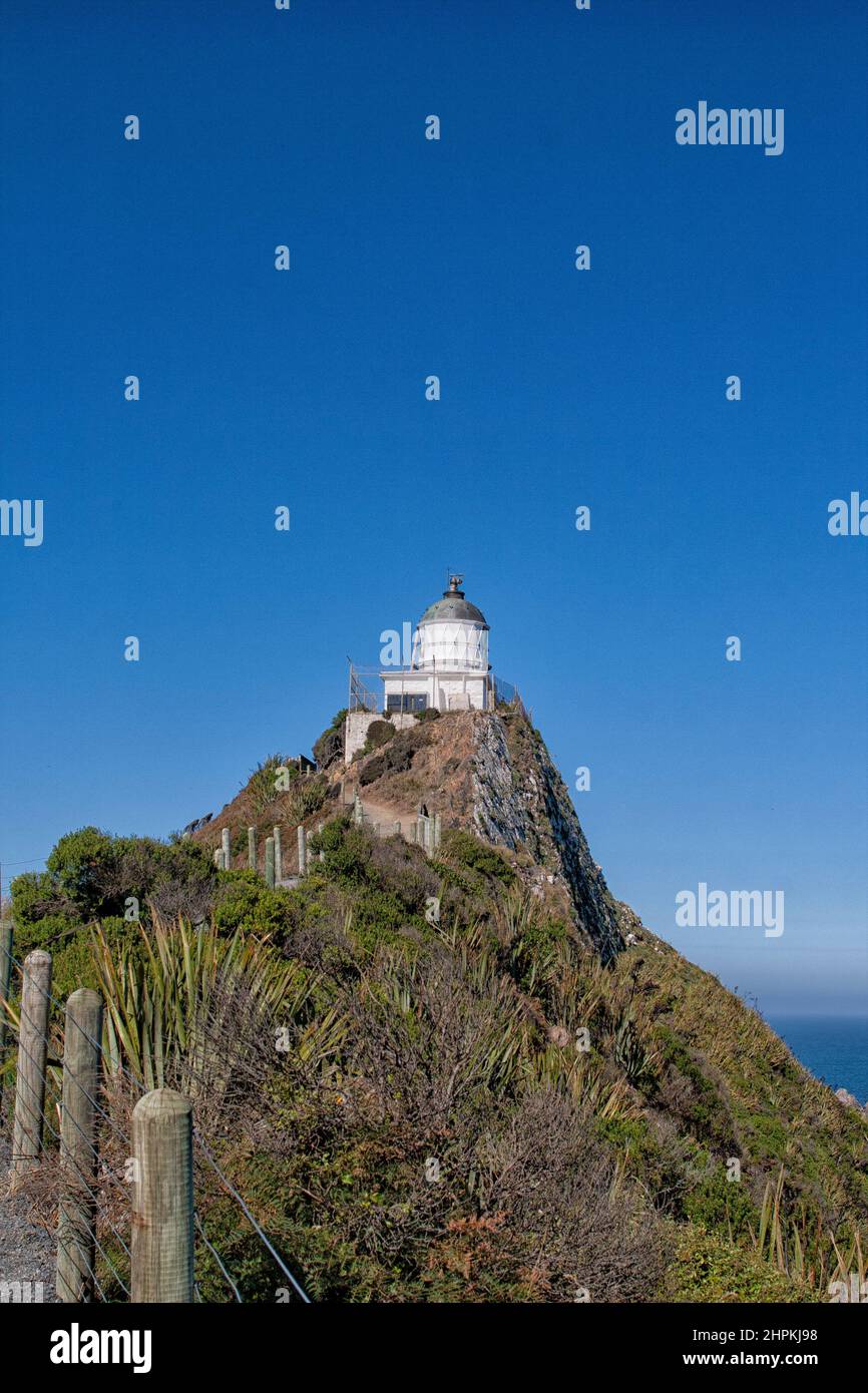 Nugget Point Lighthouse, New Zealand Stock Photo - Alamy