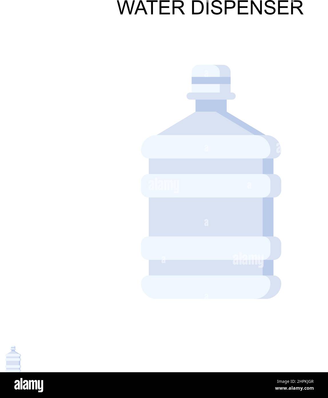 Water dispenser Simple vector icon. Illustration symbol design template ...