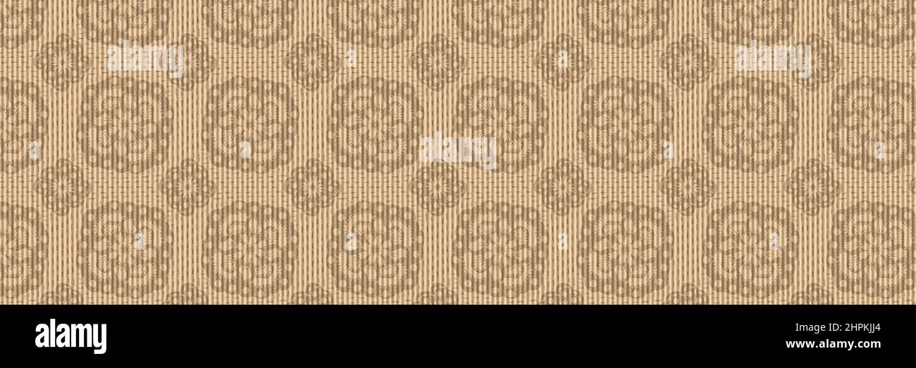 Ecru recycled corrugated card paper border texture. Patterned neutral ...