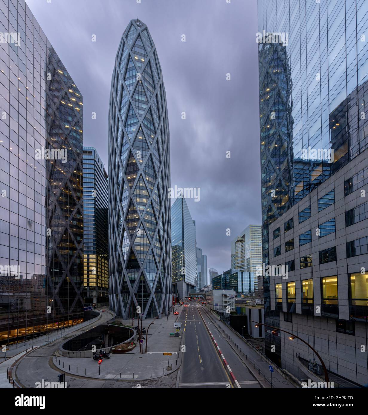 Panoramic view of the Defense towers district Stock Photo - Alamy