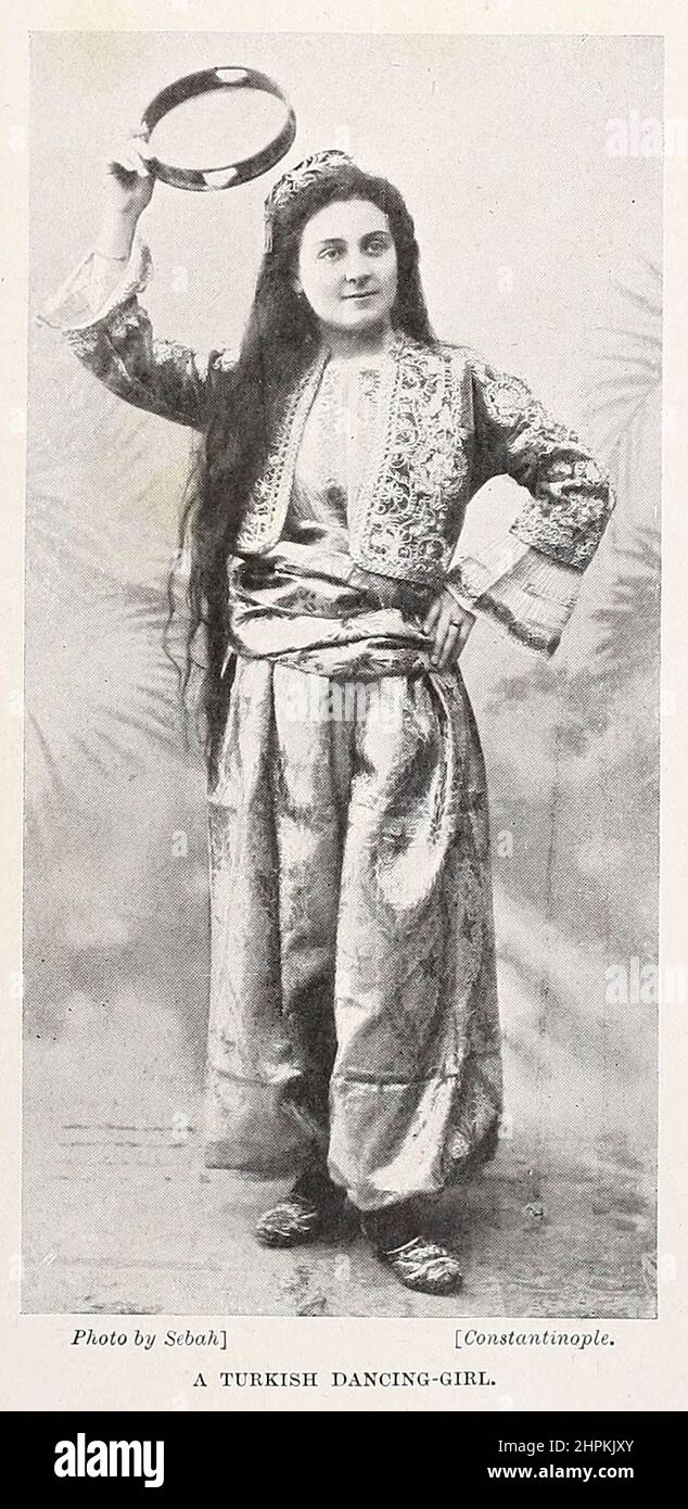 A Turkish dancing-girl from the book ' The living races of mankind ' a ...