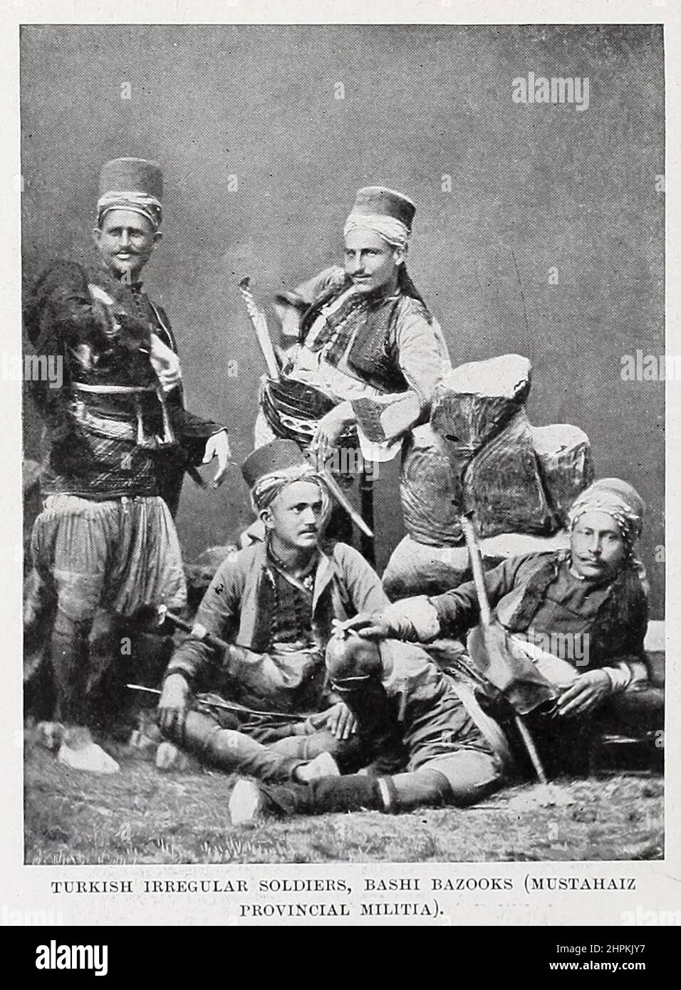 Turkish irregular soldiers, Bashi Bazooks (mustahaiz provincial militia ...