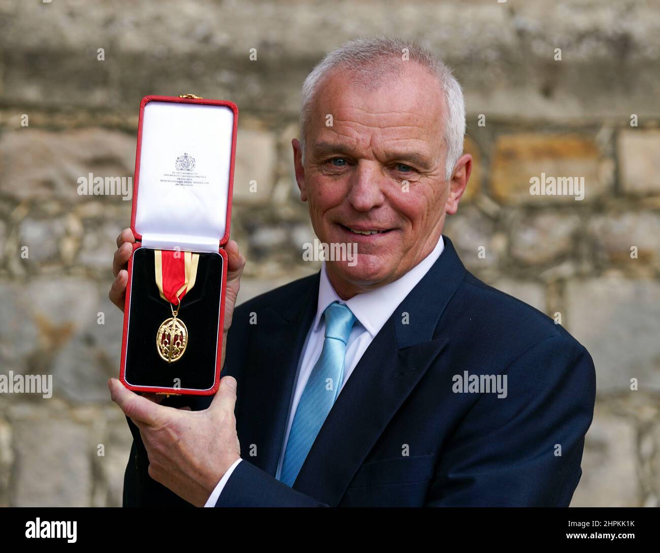 Professor Sir Keith Willett with his knighthood following an ...
