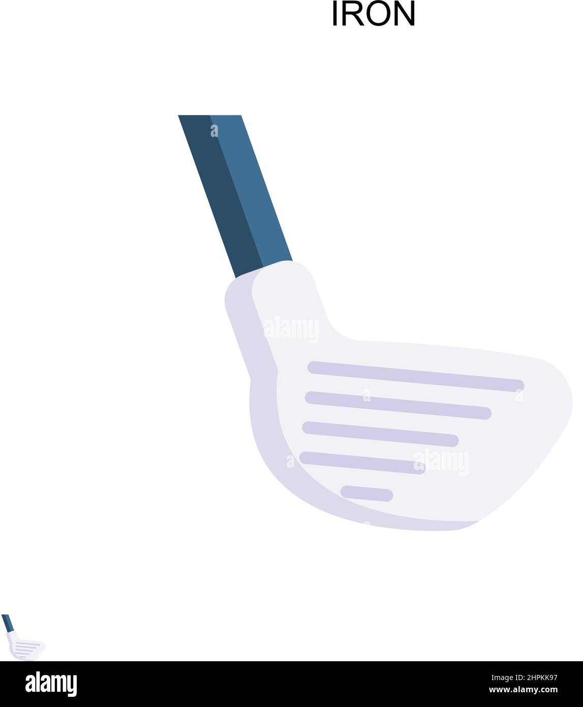 Iron Simple vector icon. Illustration symbol design template for web ...