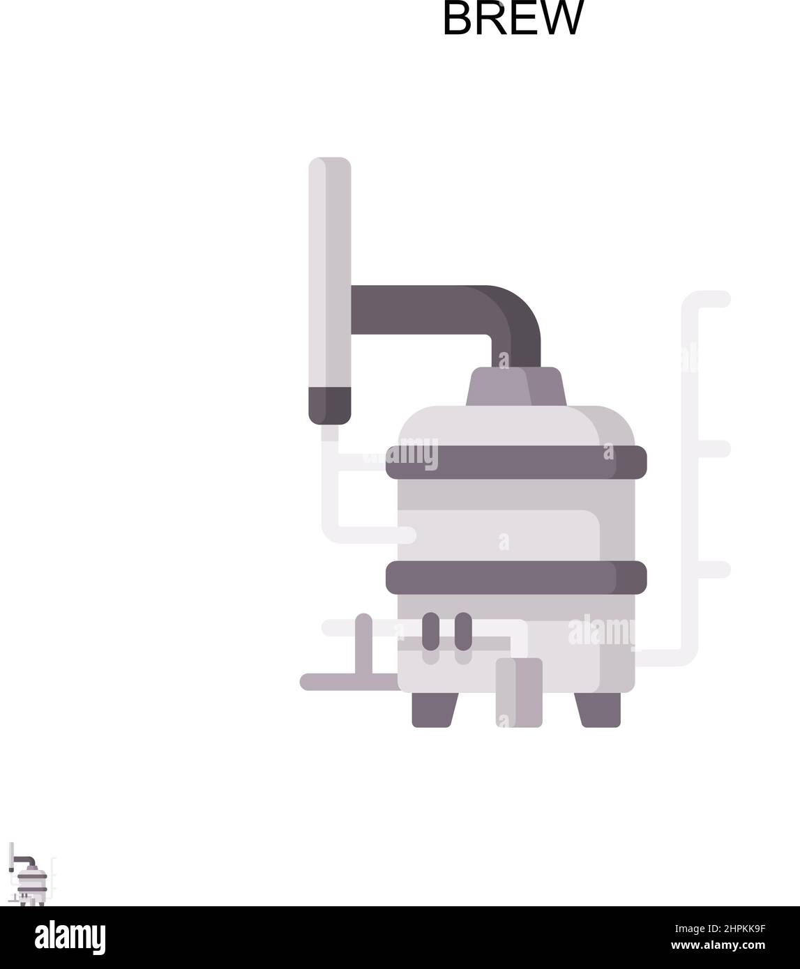 Brew Simple vector icon. Illustration symbol design template for web ...