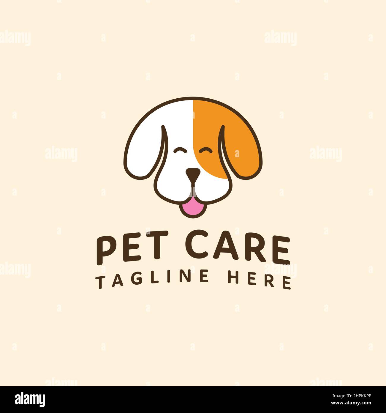 pet care logo dog head vector design Stock Vector Image & Art - Alamy