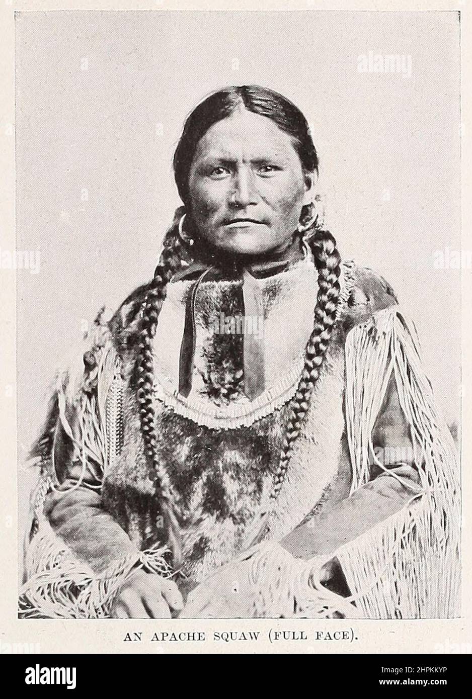 An Apache squaw (Full Face) from the book ' The living races of mankind ...